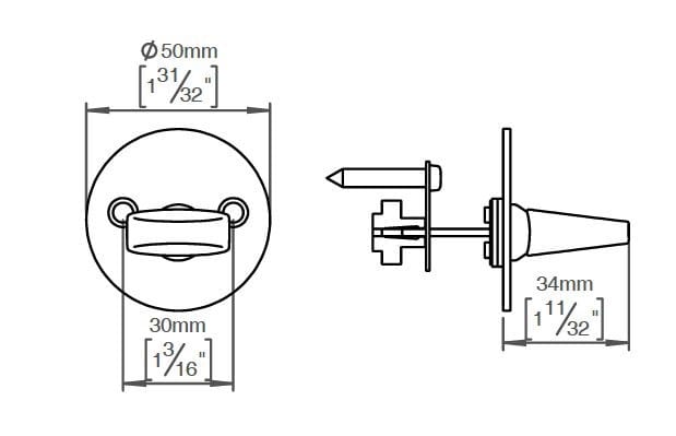 THUMB TURN Lock By d line | design Arne Jacobsen