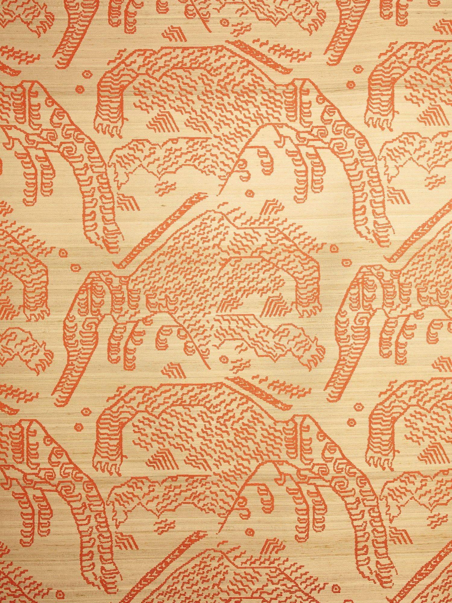 Animalier viscose fabric TIGER SILK By Dedar