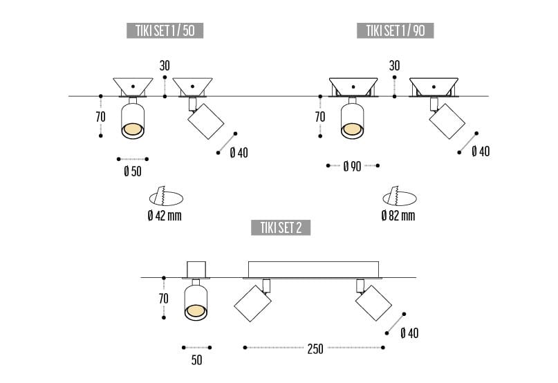 TIKI | Recessed spotlight Recessed LED adjustable aluminium spotlight ...