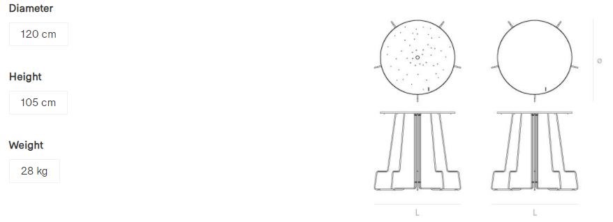 TIKI TABLE 桌子 By Extremis | design Dirk Wynants