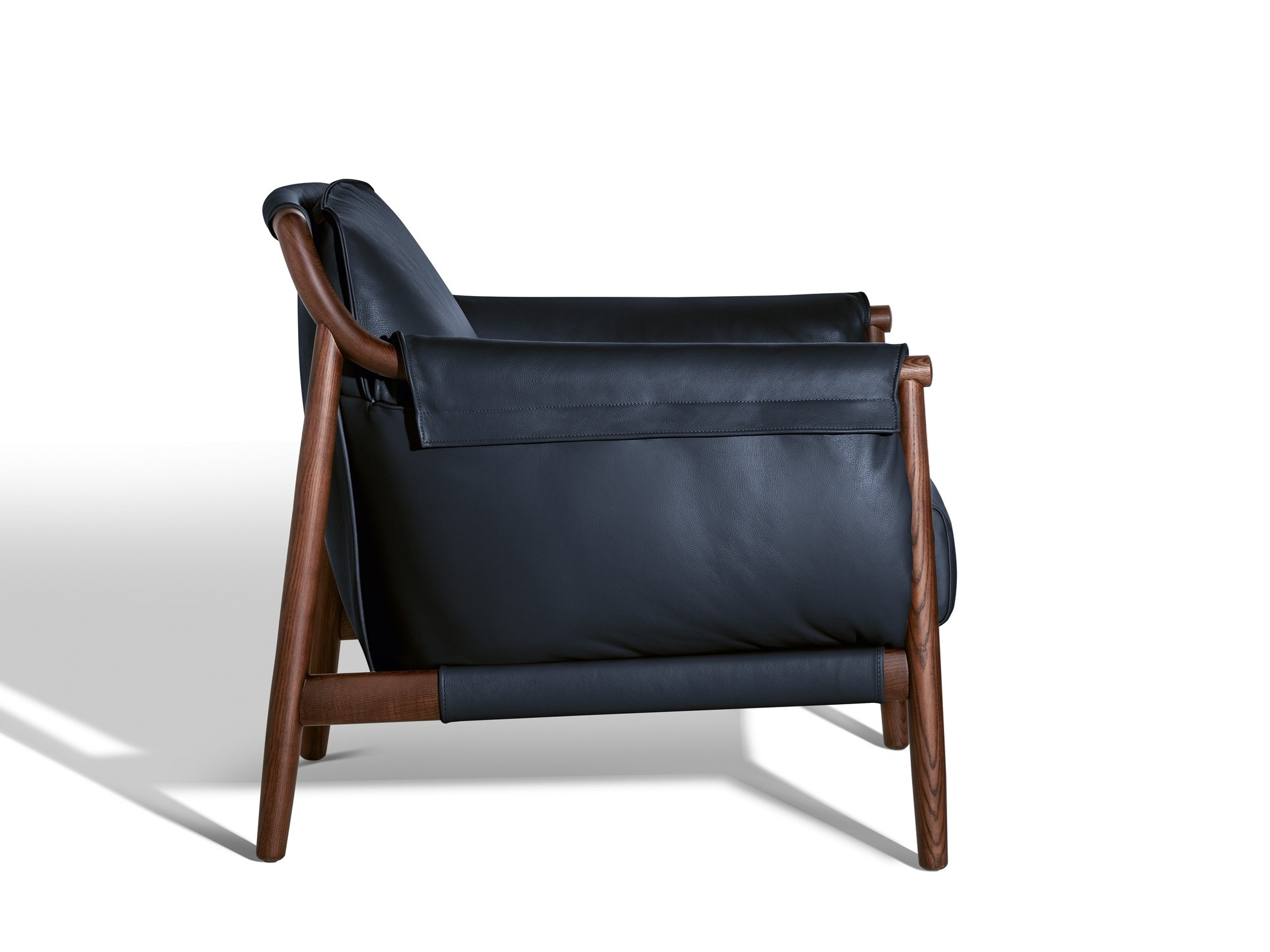 TIMES LOUNGE Leather armchair with armrests By Poltrona Frau | design ...