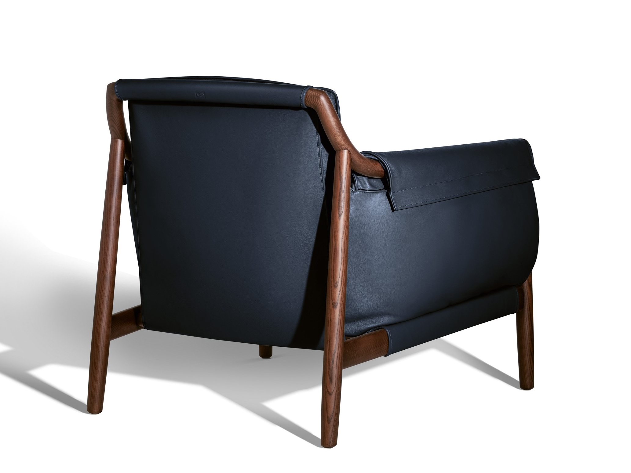 TIMES LOUNGE Leather armchair with armrests By Poltrona Frau | design ...
