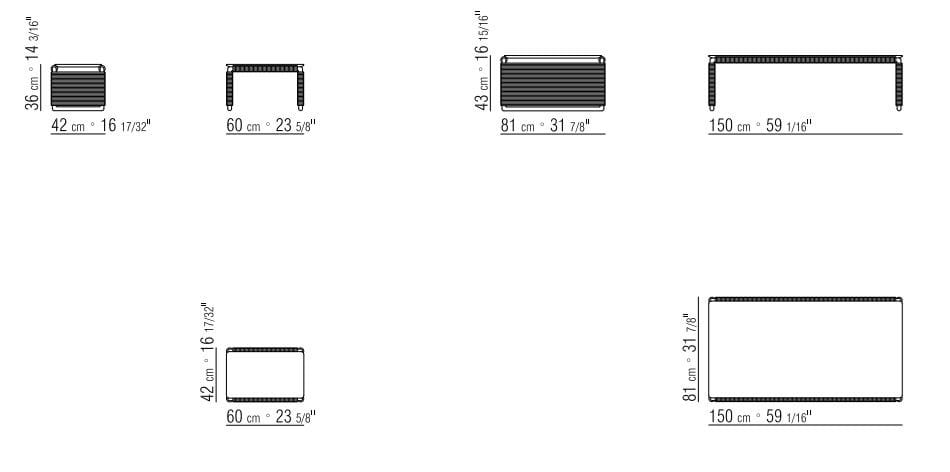 TINDARI | Coffee table Tindari Collection By Flexform design Antonio Citterio