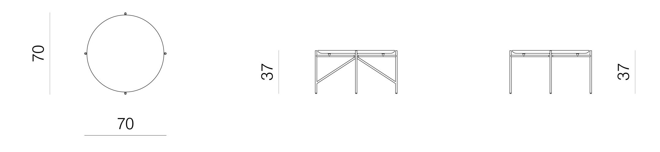 TINKER Round glass coffee table for living room By prostoria | design ...