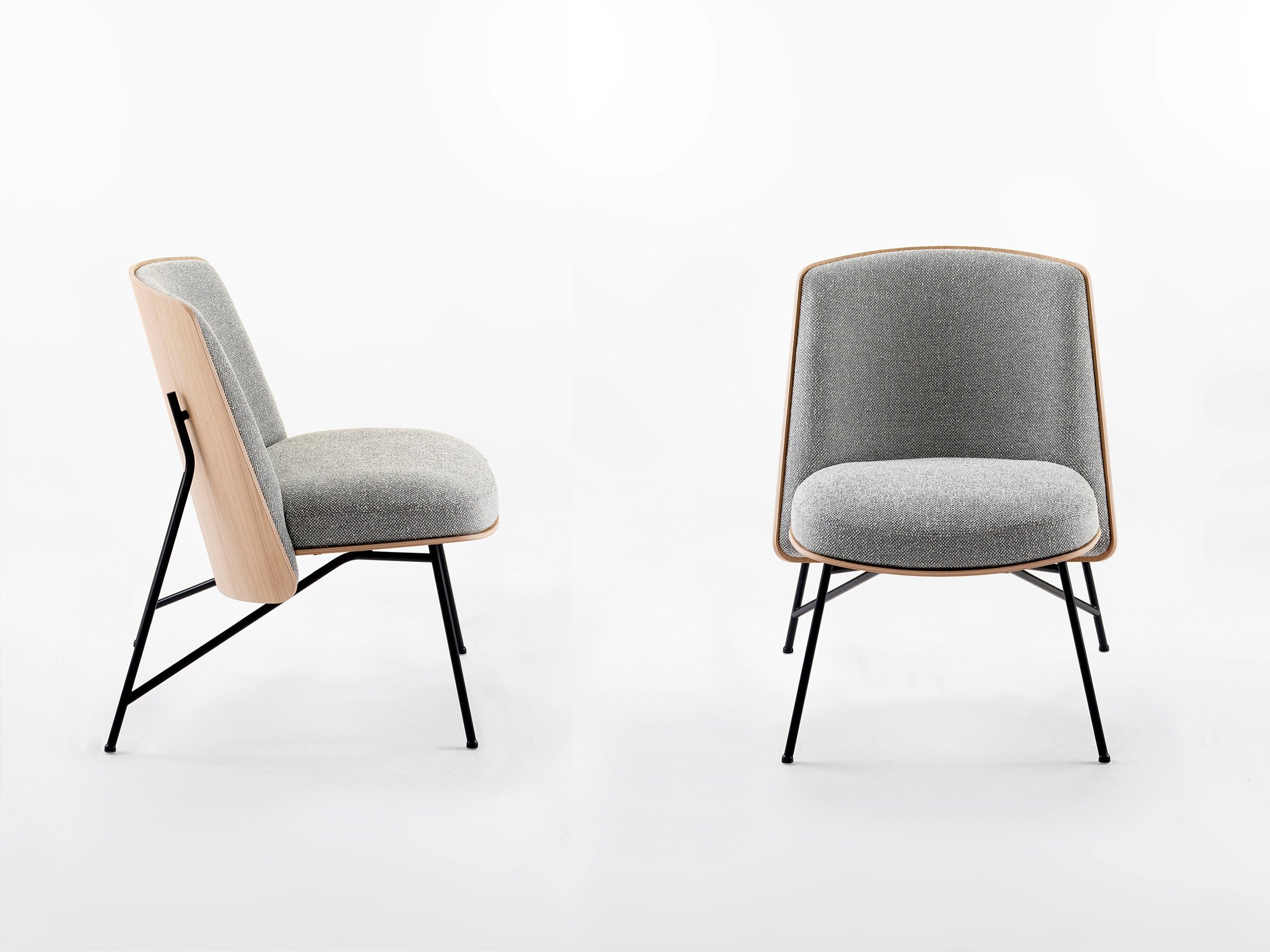 Upholstered fabric easy chair TINKER By prostoria design Grupa