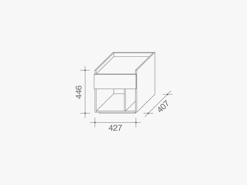 TIP | Bedside table By Lema design Debiasi Sandri