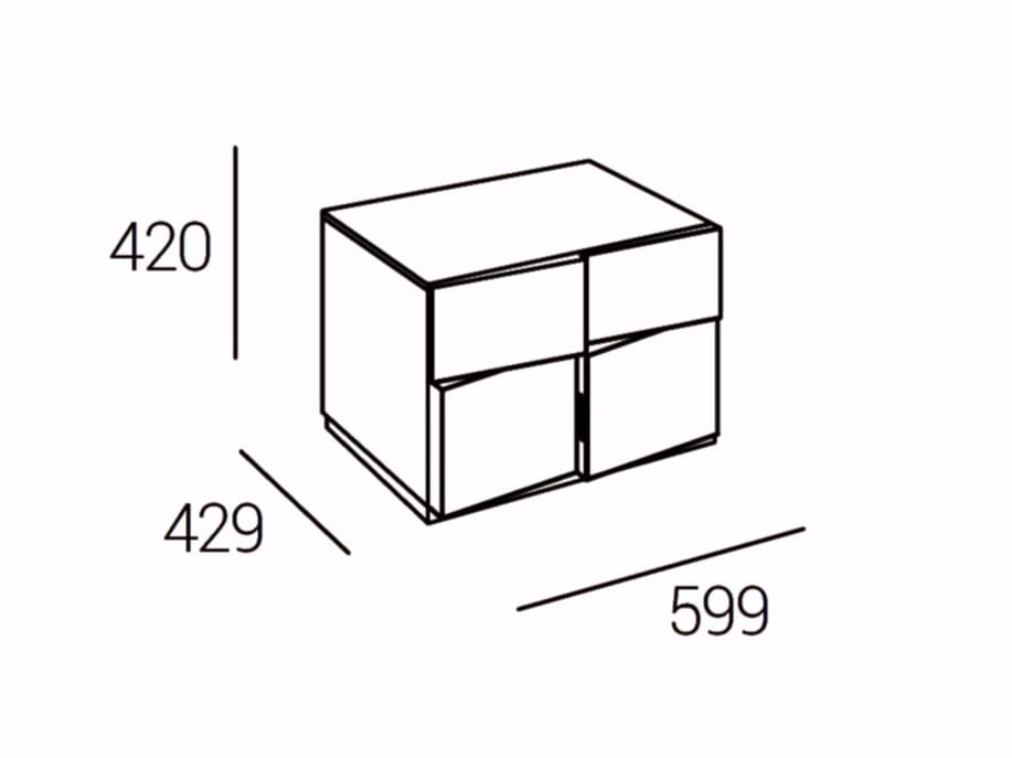 TIP TAP | Bedside table By Dall'Agnese