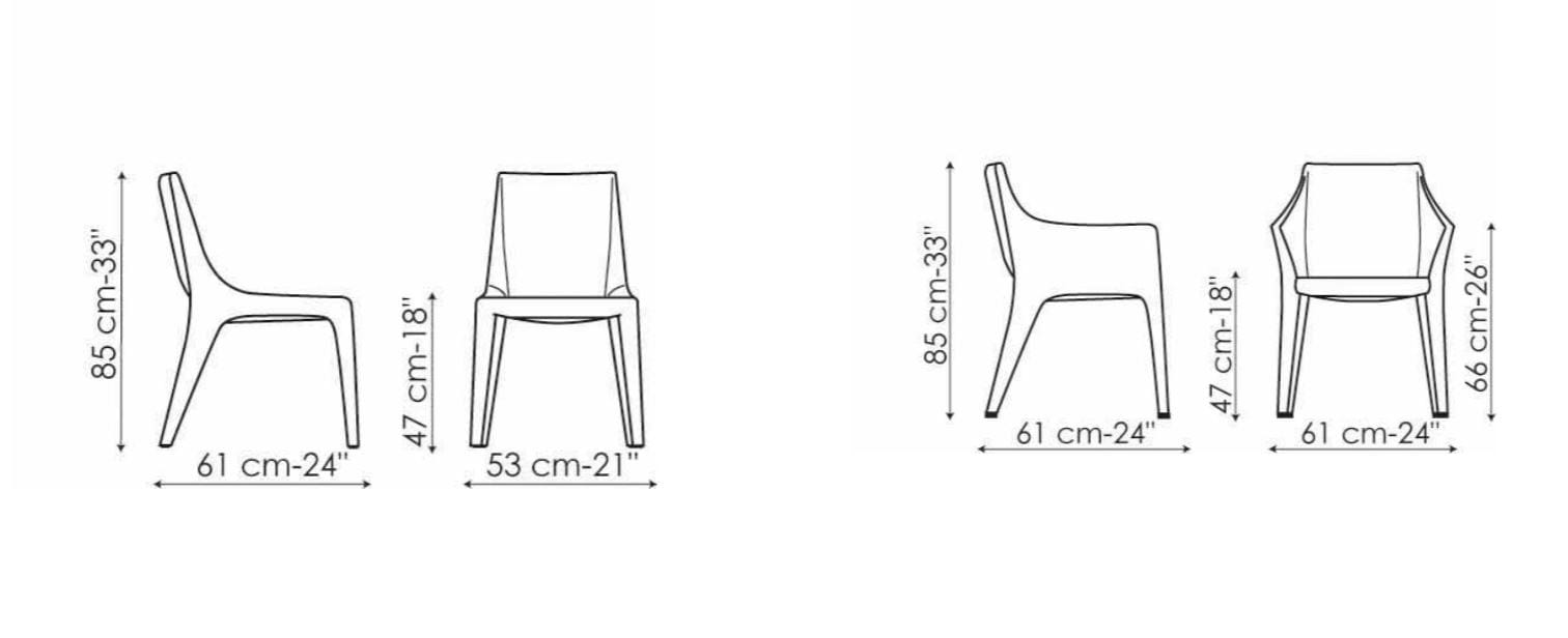 TIP TOE Chair By Bonaldo | design Mauro Lipparini