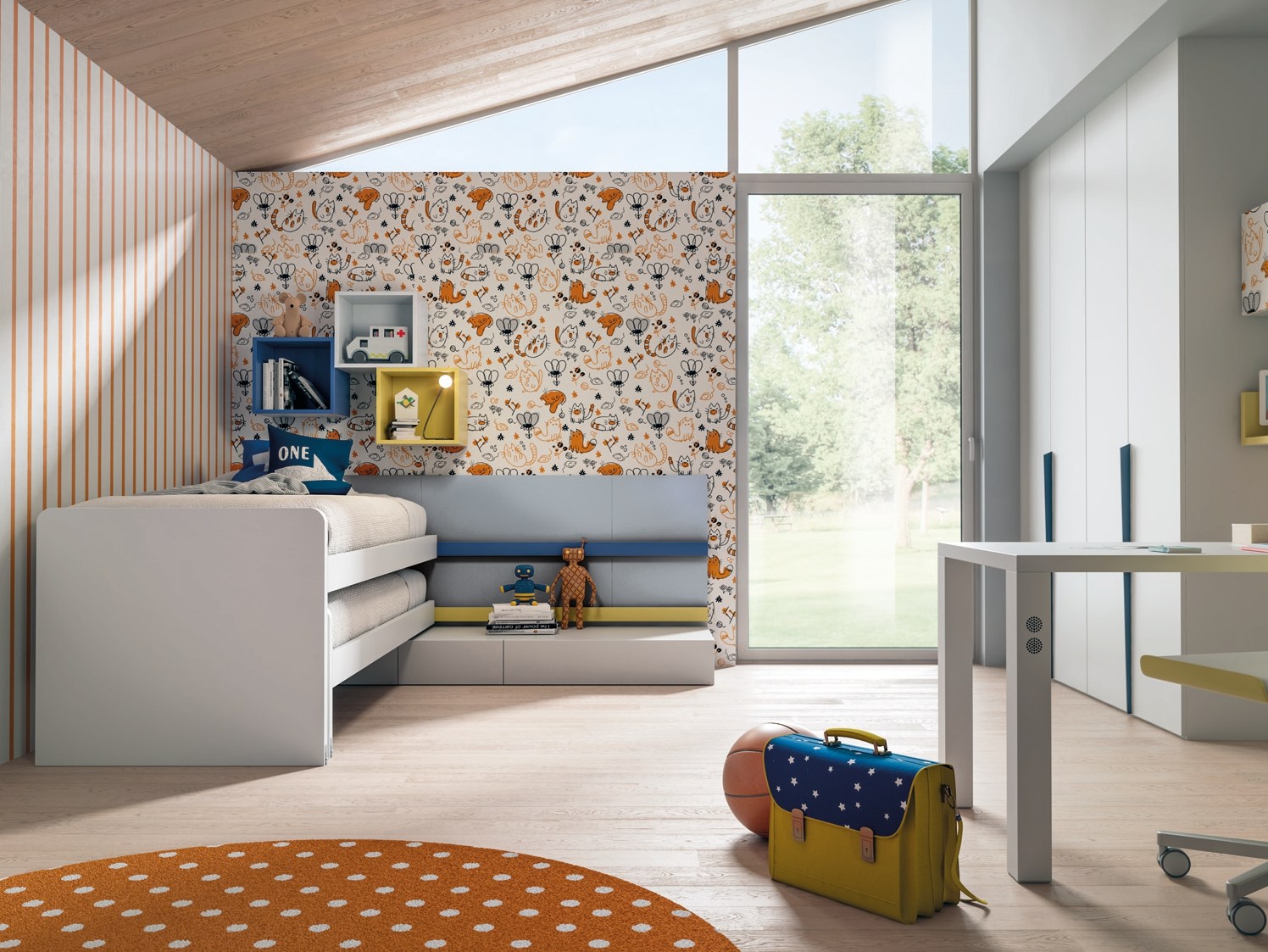 Sliding bed TIRAMOLLA - CONFIGURATION 328 By TUMIDEI