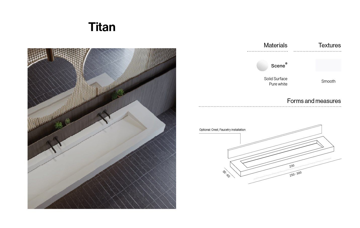 TITAN lavabo By Hidrobox
