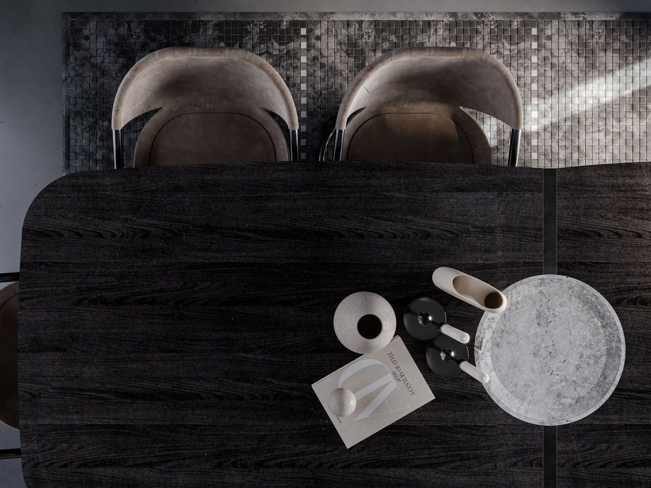 TITANO Rectangular dining table By ENNE | design Maurizio Manzoni