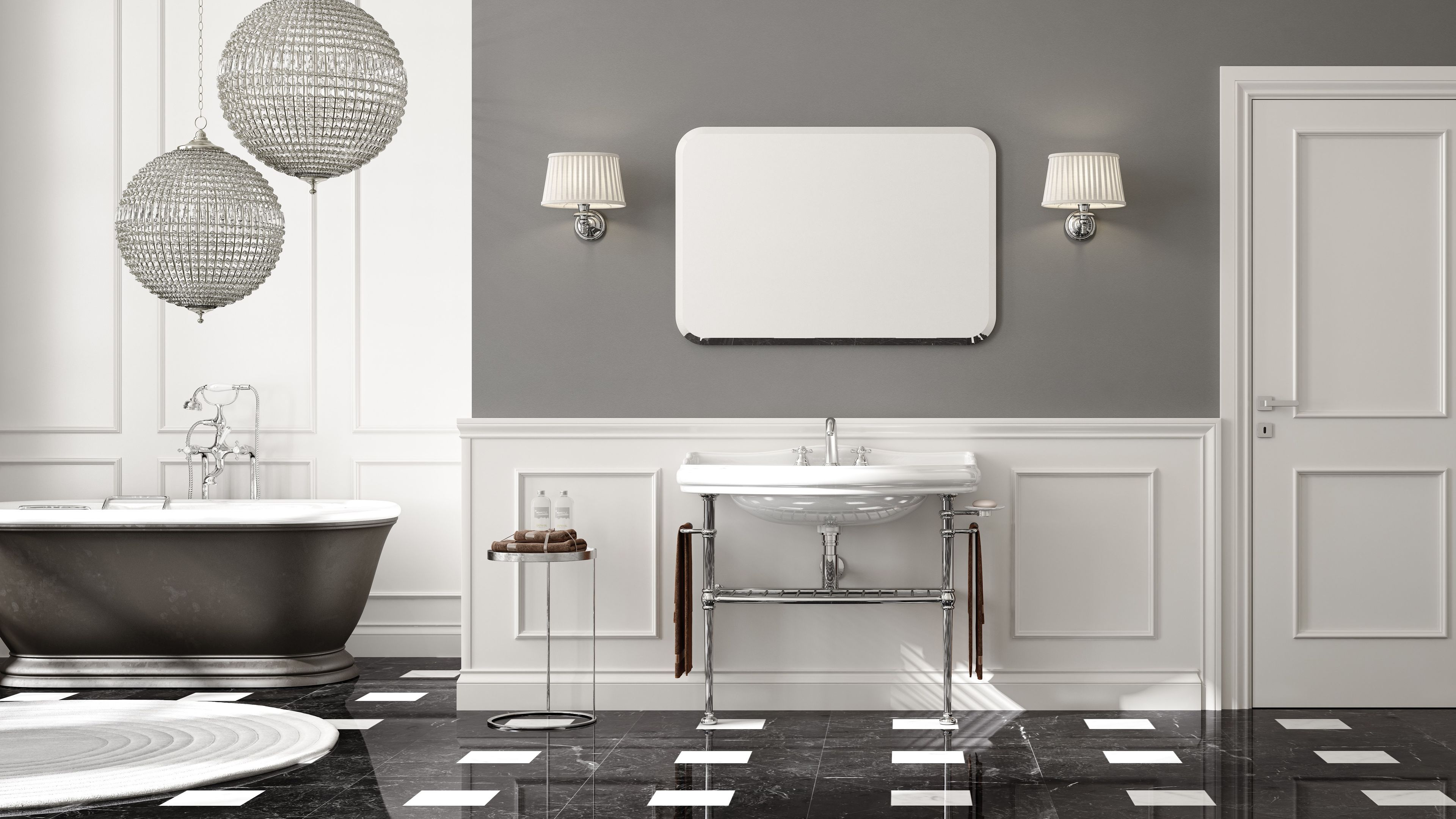 Wooden boiserie TIZIANO WITH FLAT PANEL By Atelier Casabella