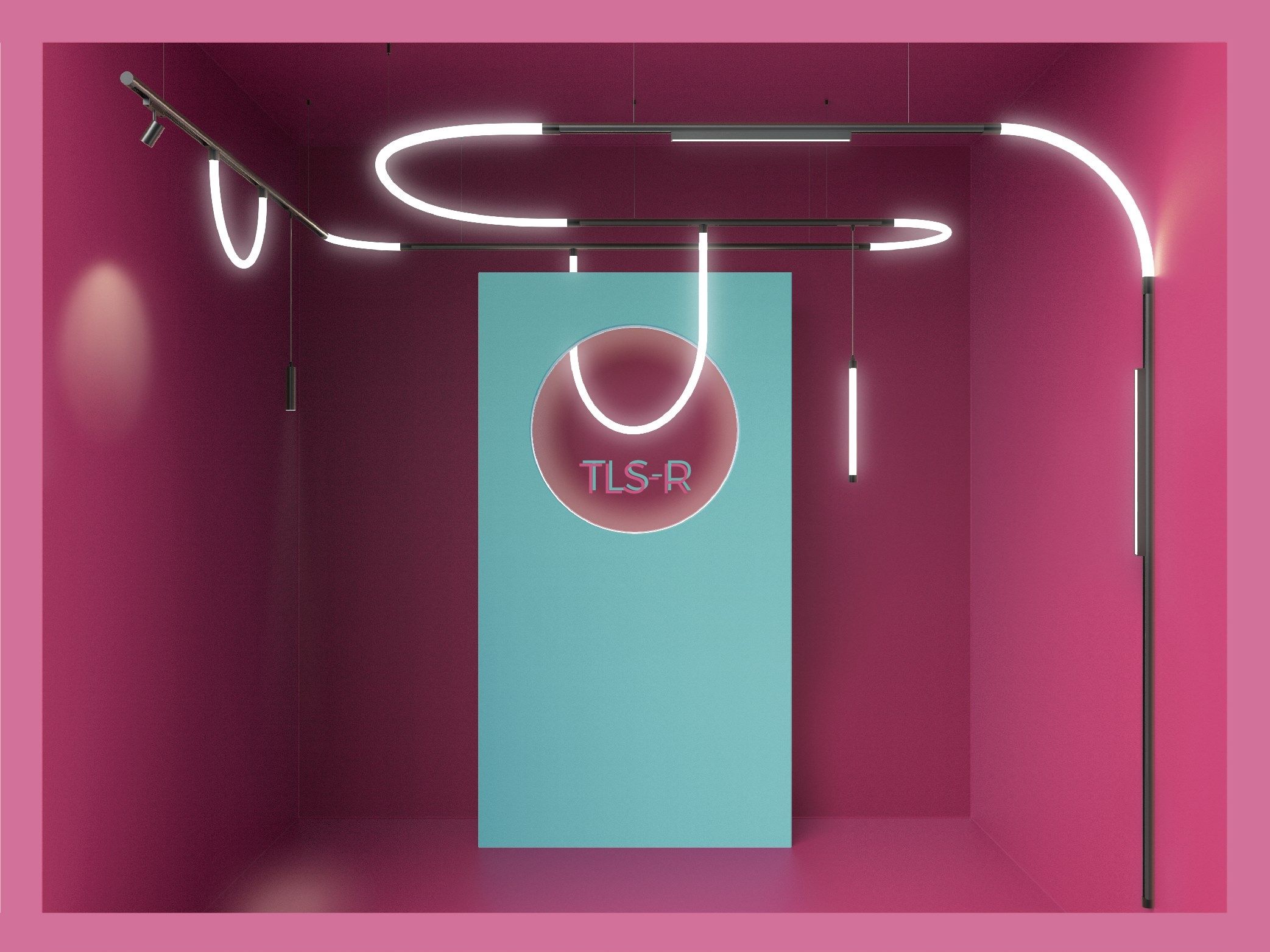 LED aluminium track-Light TLS-R NEON TRACK By Colorsled