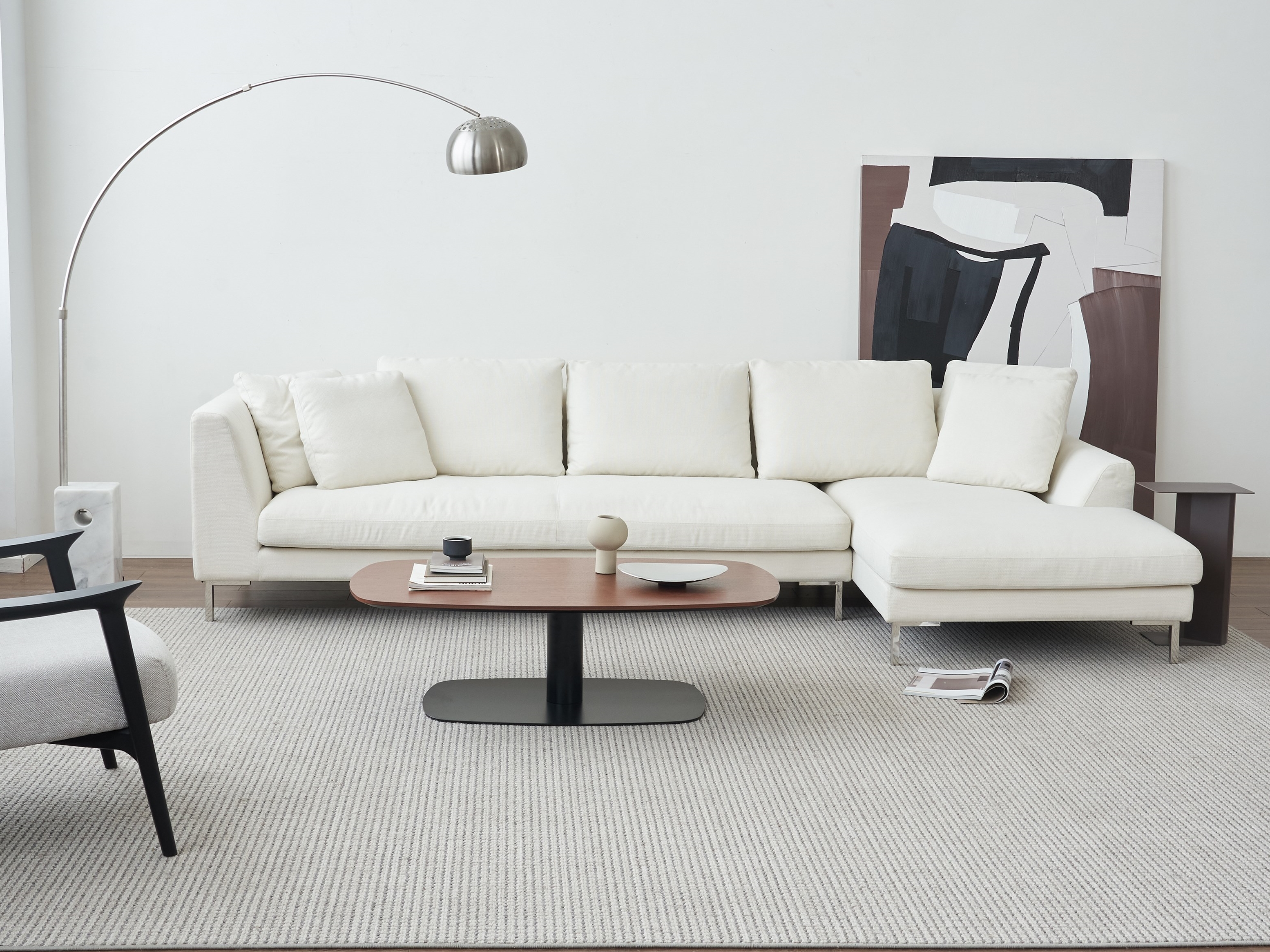 TOFFEE Rectangular wooden coffee table By grado design