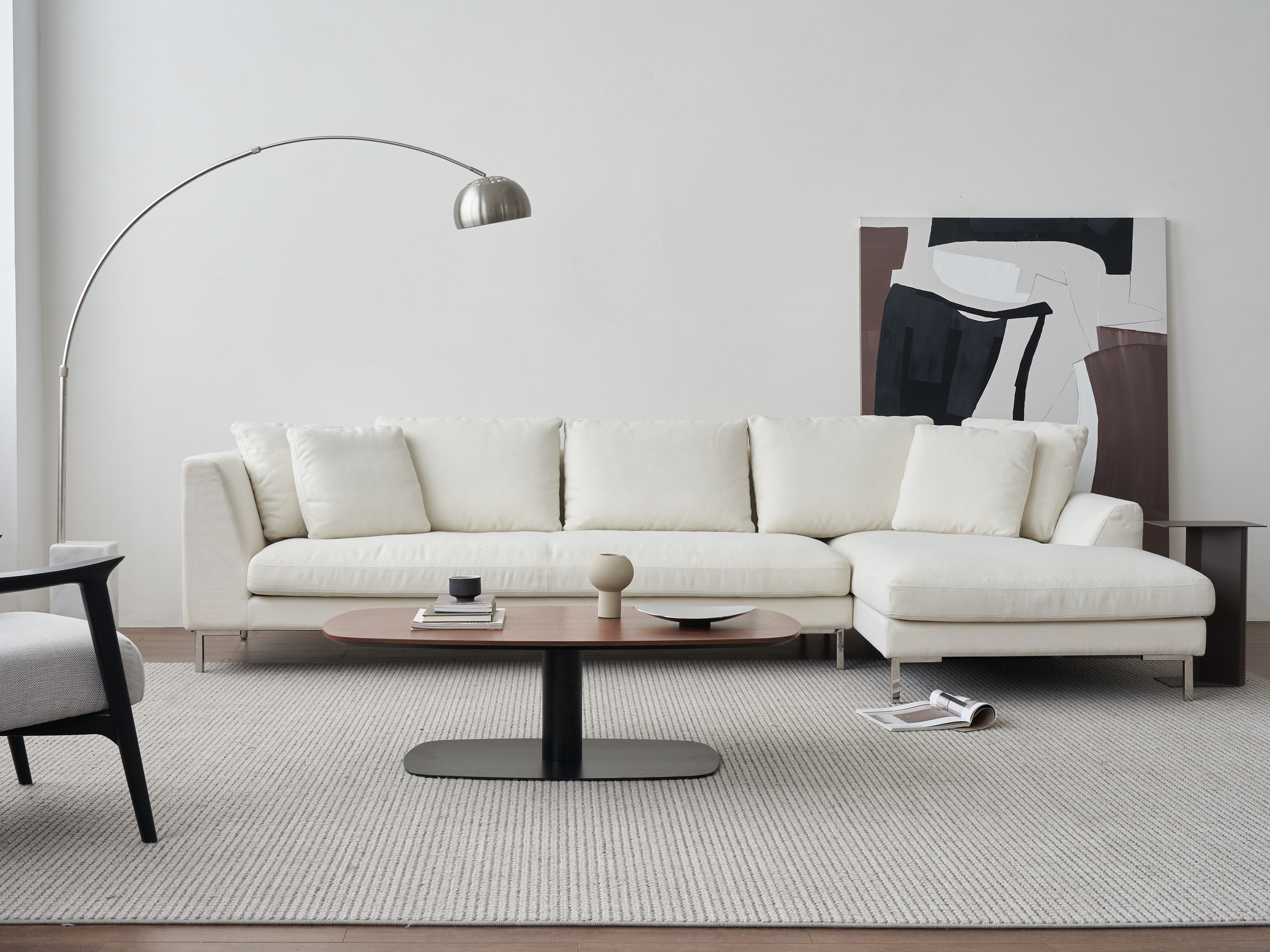 TOFFEE Rectangular wooden coffee table By grado design