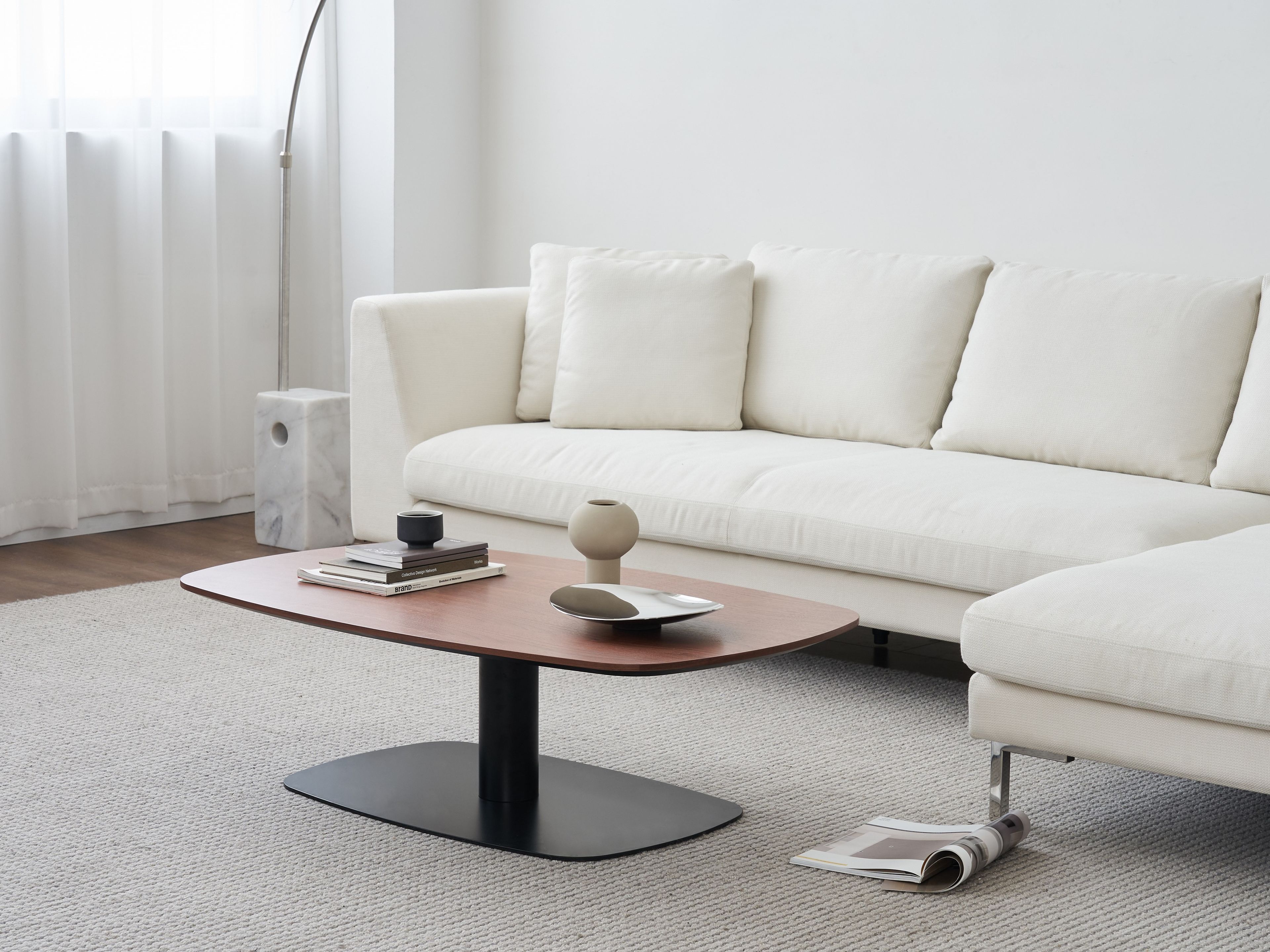 TOFFEE Rectangular wooden coffee table By grado design