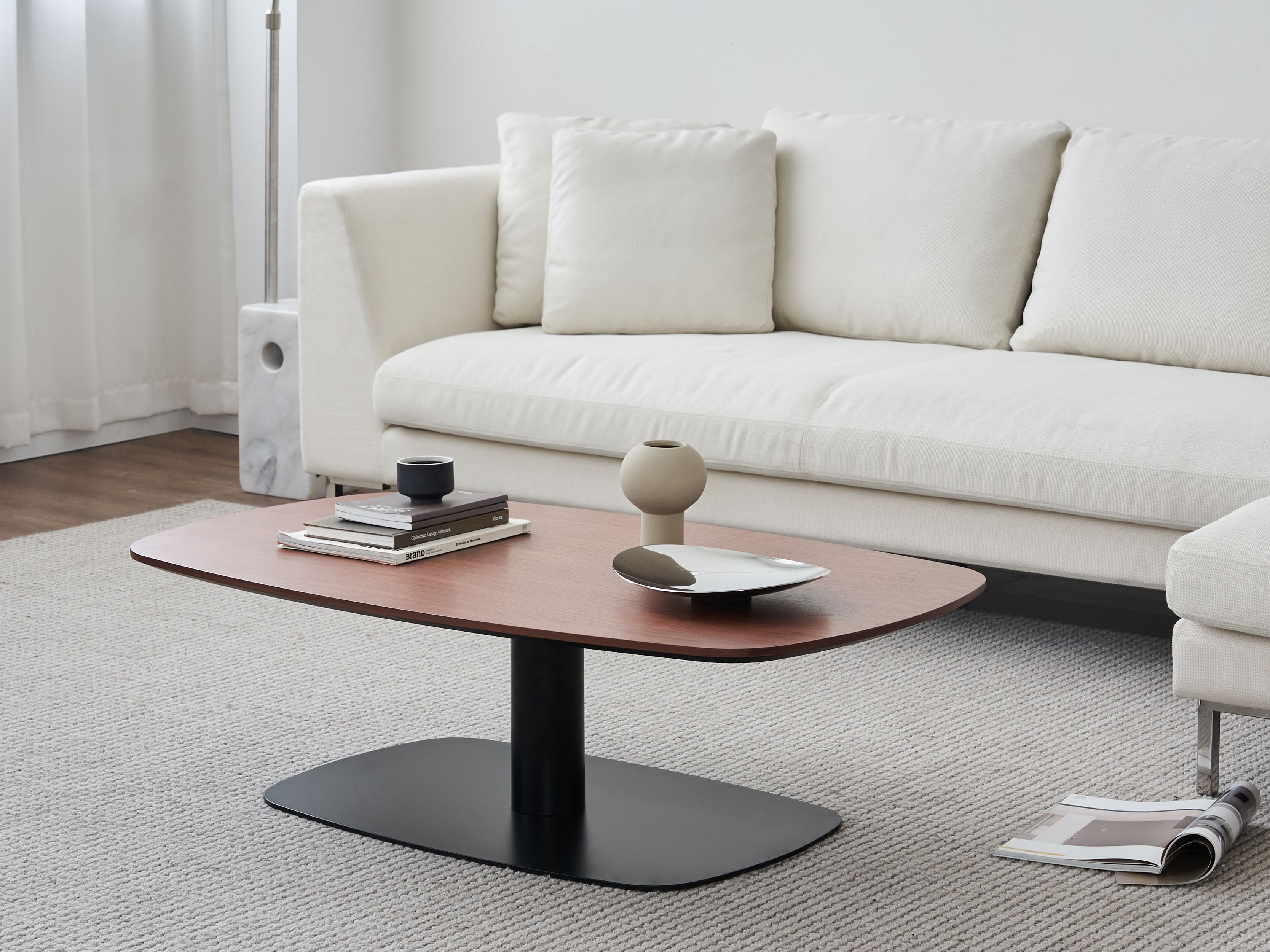 TOFFEE Rectangular wooden coffee table By grado design