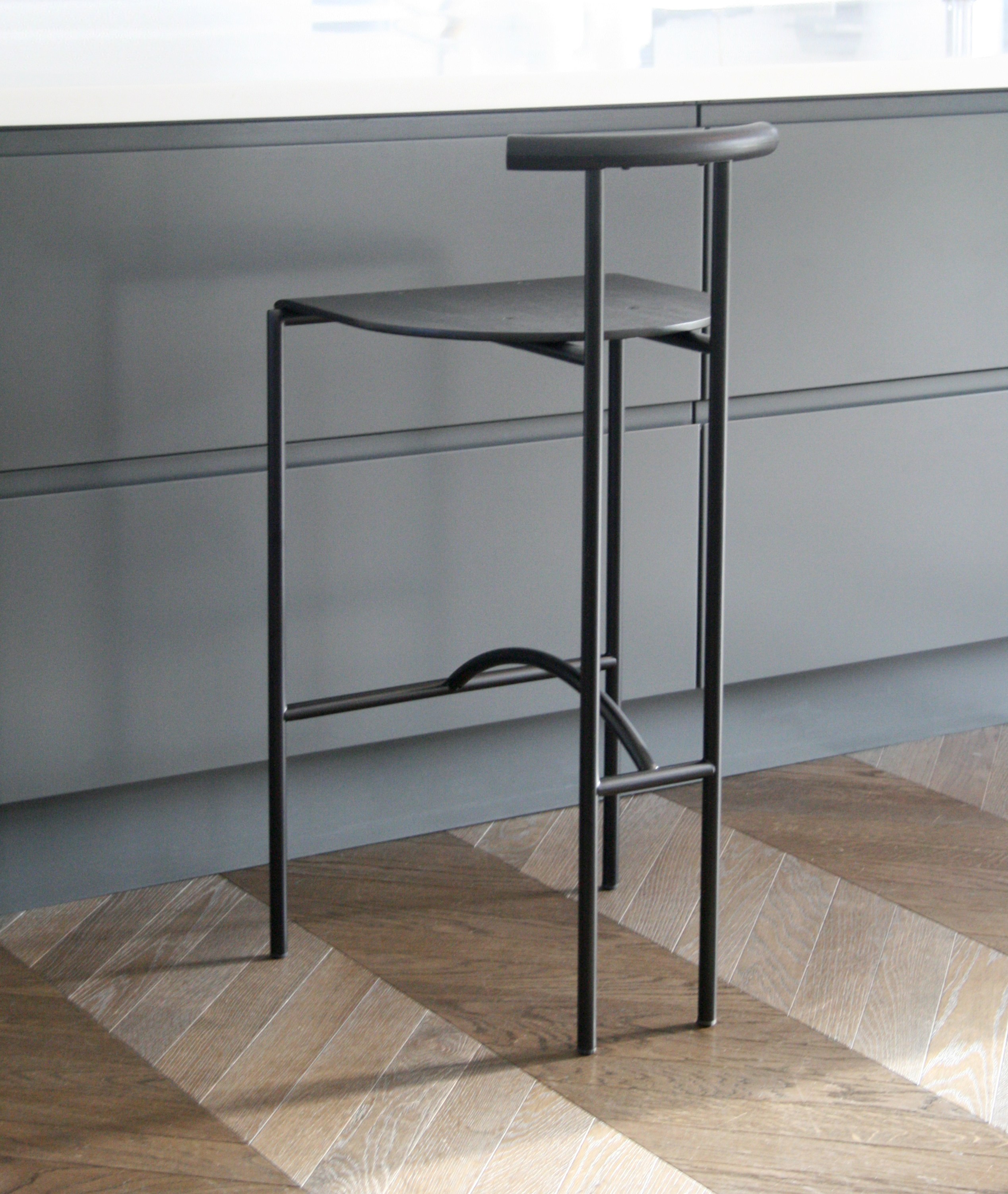 Steel stool TOKYO By OMK 1965 design Rodney Kinsman