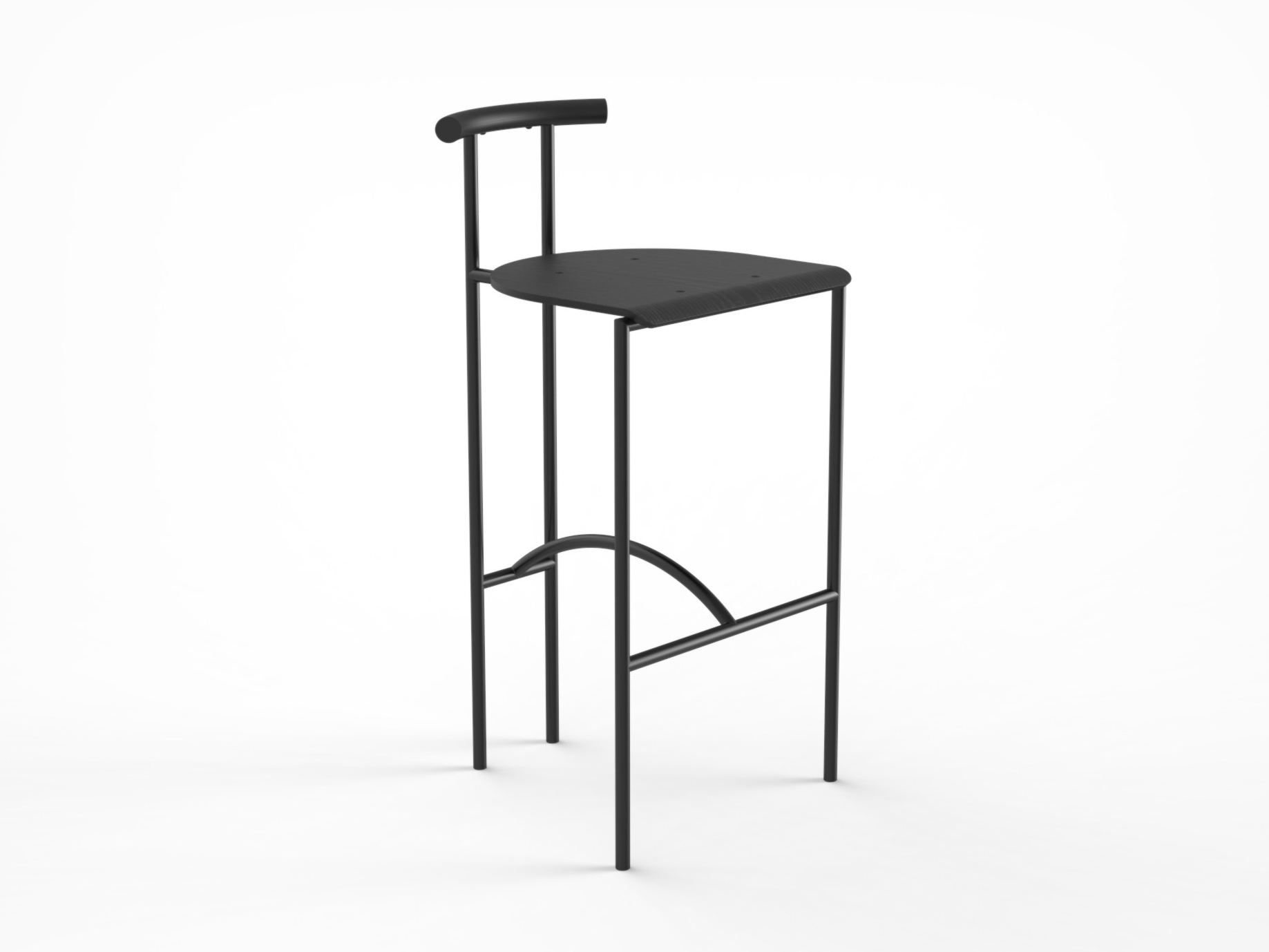 Steel stool TOKYO By OMK design Rodney Kinsman