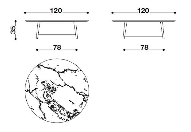 TOMO | Marble coffee table Round marble coffee table By Désirée divani ...