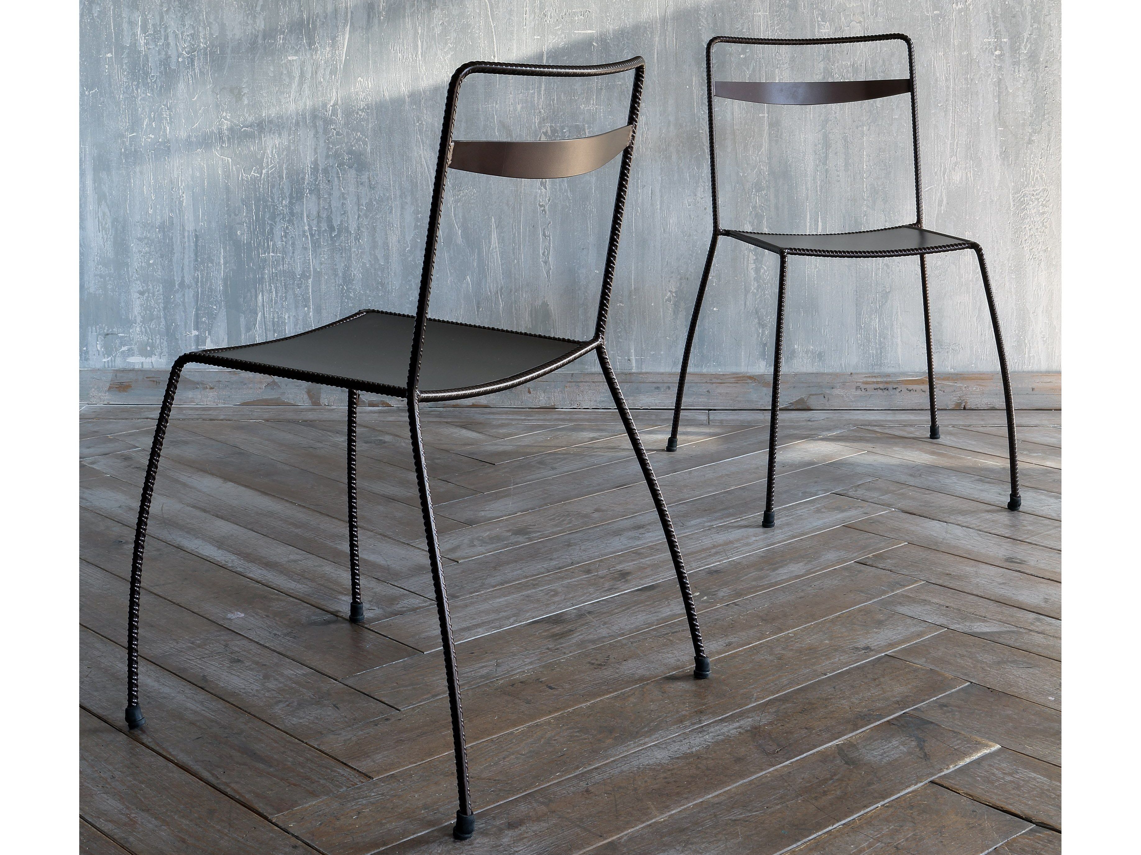 TONDELLA Stackable metal chair By Zeus | design Maurizio Peregalli
