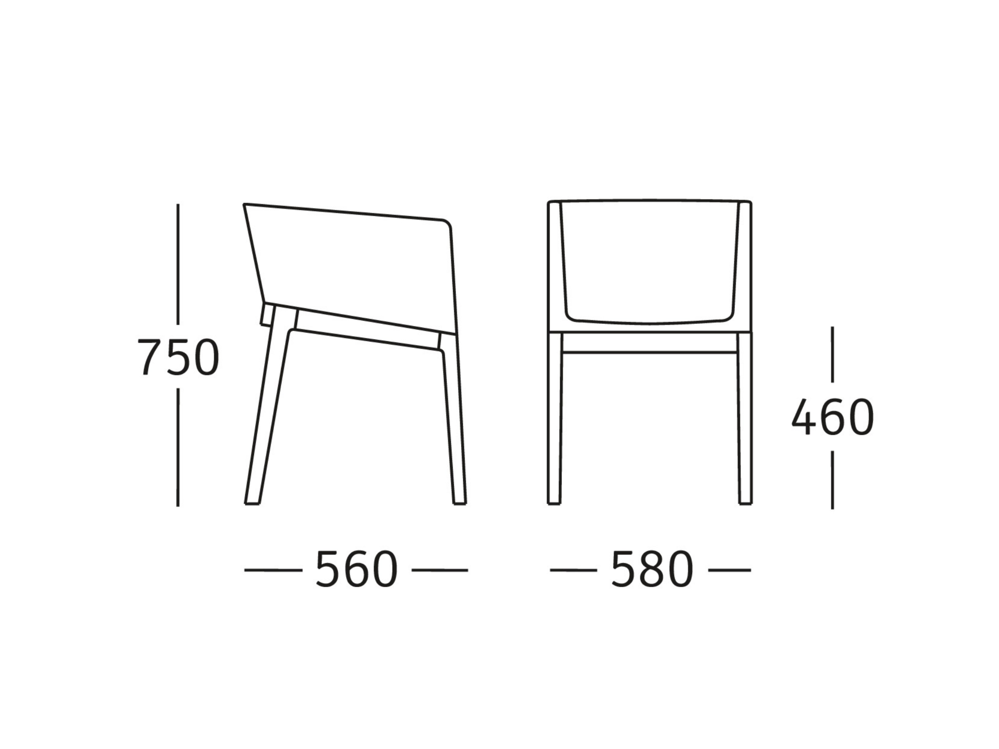 TONIC WOOD | Chair with armrests By ROSSIN design Lorenz+Kaz