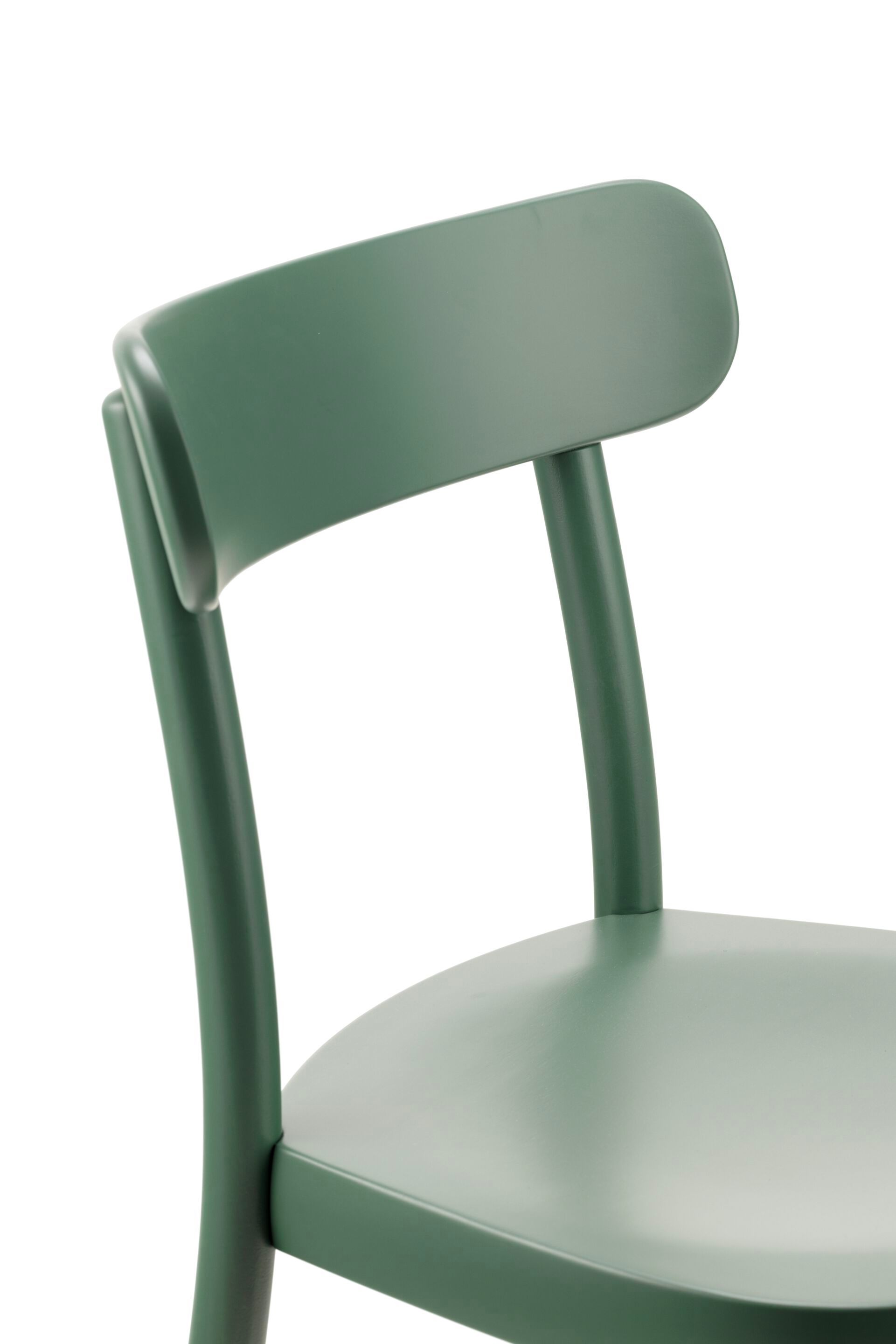 LA ZITTA Sedia in faggio con schienale aperto By TON