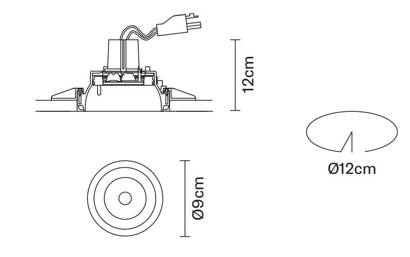 TOOLS Recessed ceiling adjustable spotlight By Fabbian | design FE Design