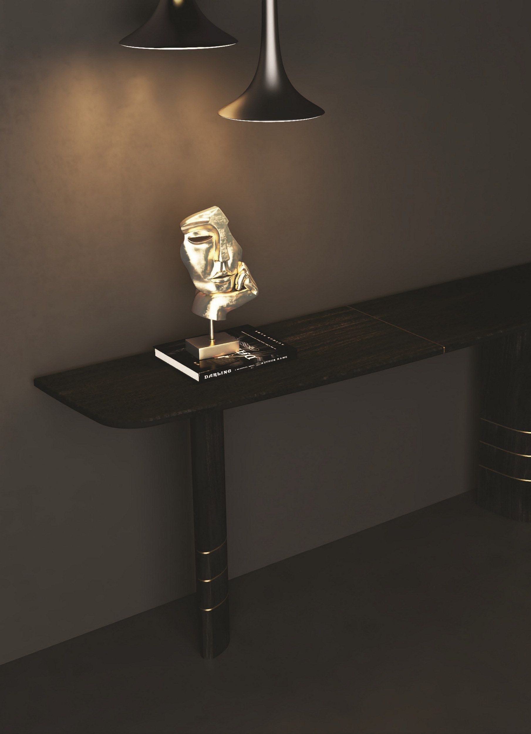 TORII Rectangular wooden console table By CASA +39