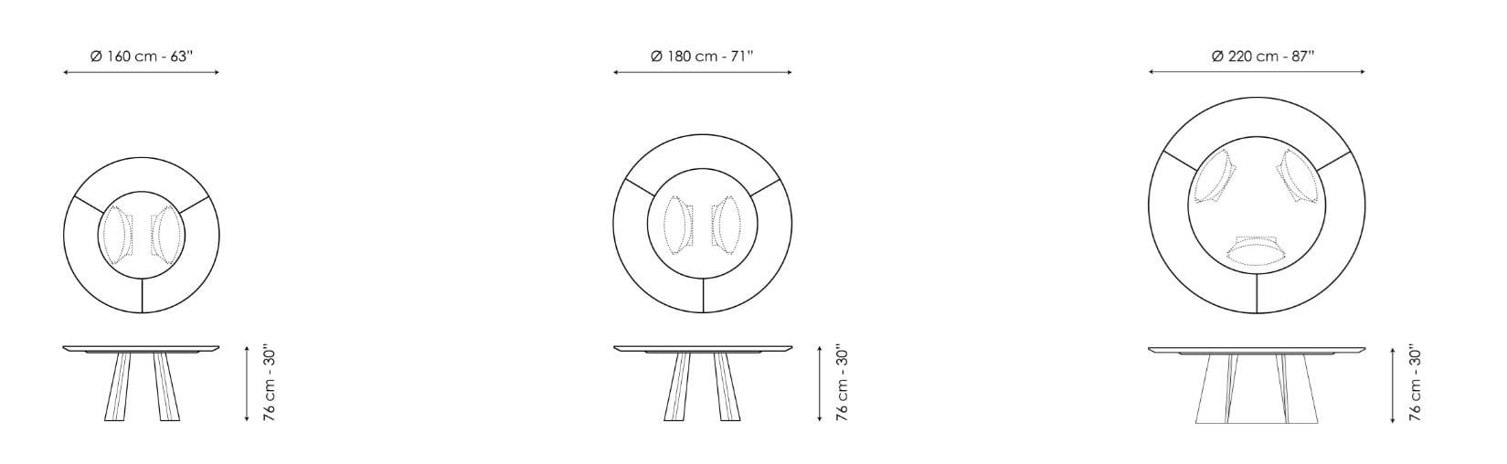 TORII ST Table By Bonaldo | design Marconato & Zappa