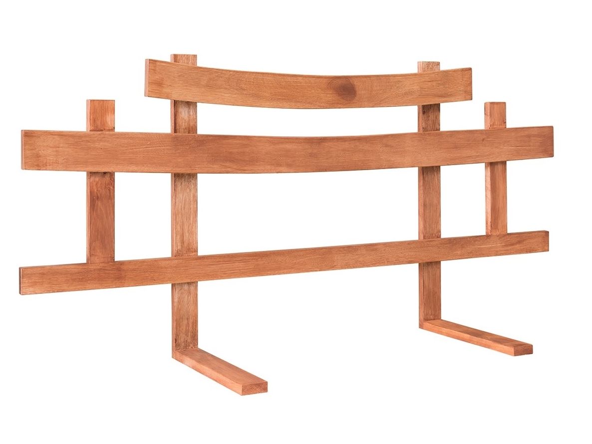 TORII Japanese style solid wood headboard for double bed By Vivere Zen