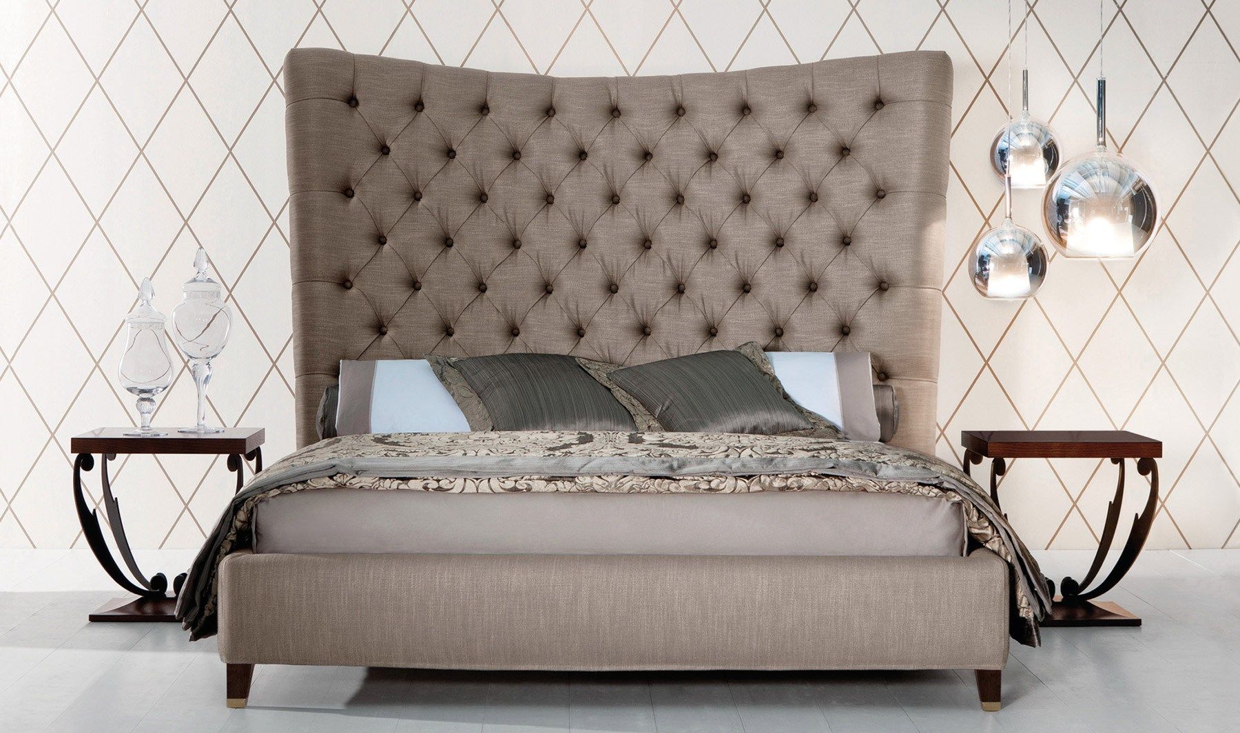 Letto matrimoniale con testiera alta TOSCA By OPERA CONTEMPORARY design ...