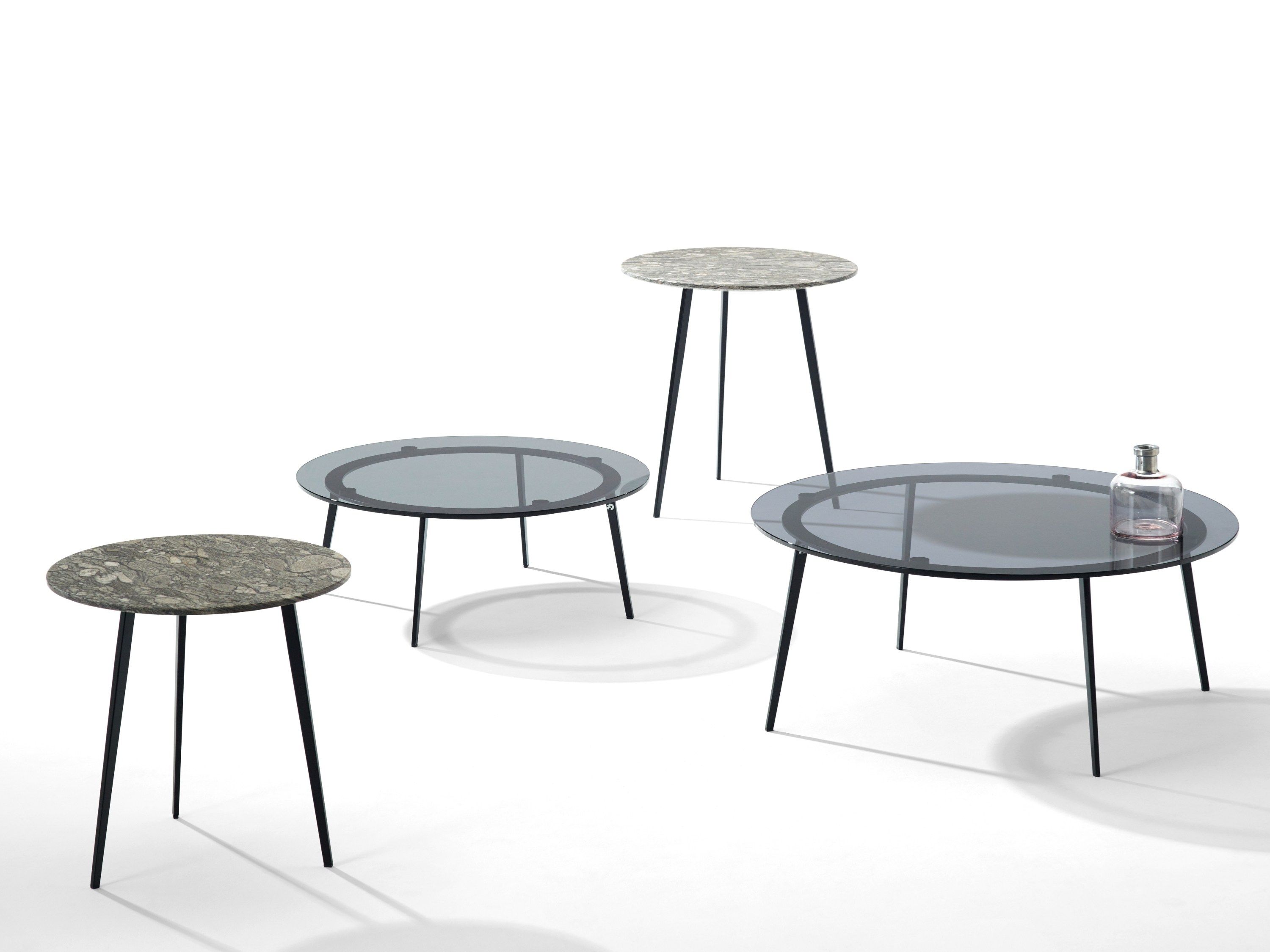 TOSCA II | Coffee table Round glass coffee table By Draenert | design ...