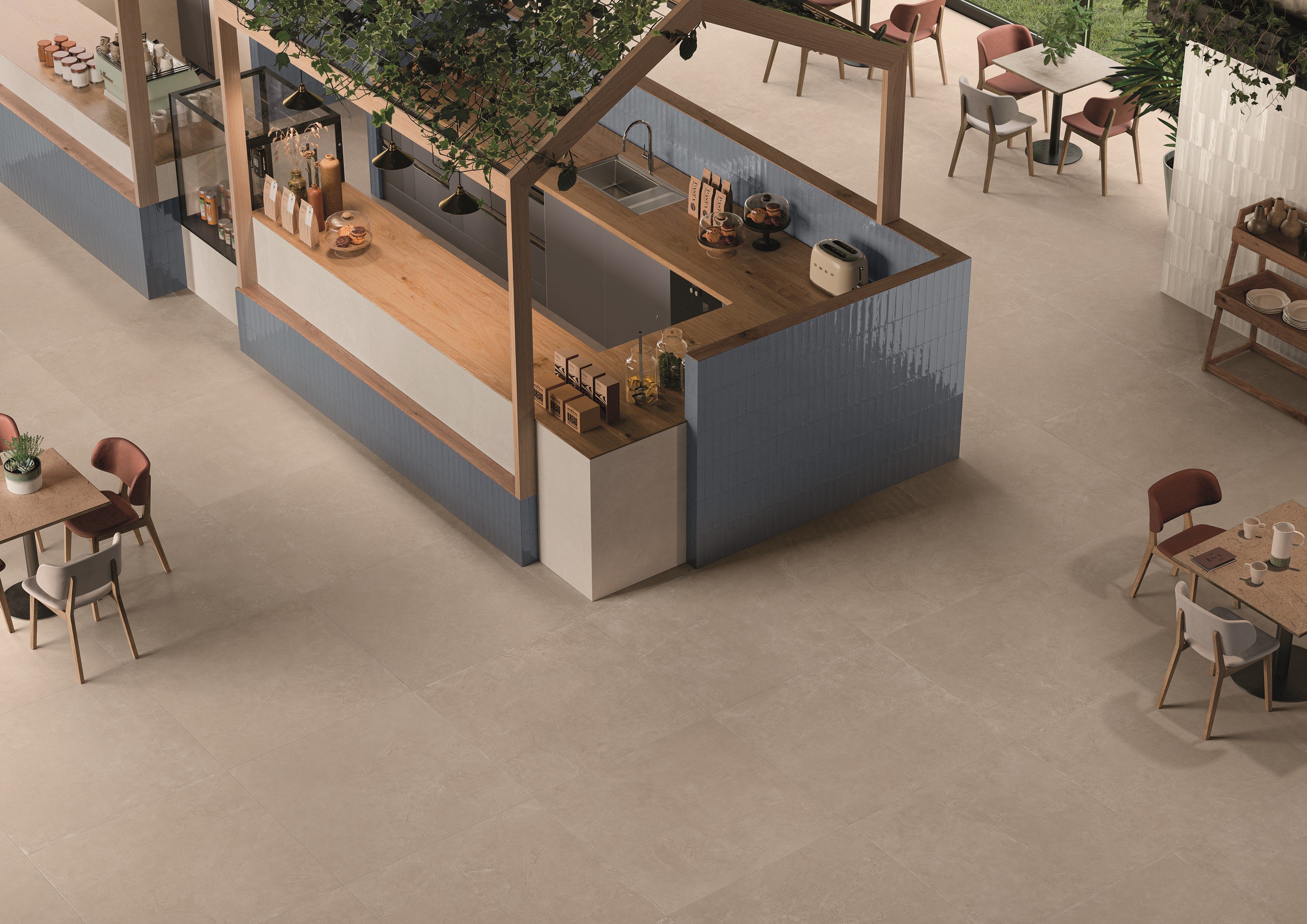 Porcelain stoneware wall/floor tiles with resin effect TOTALOOK BIANCO ...