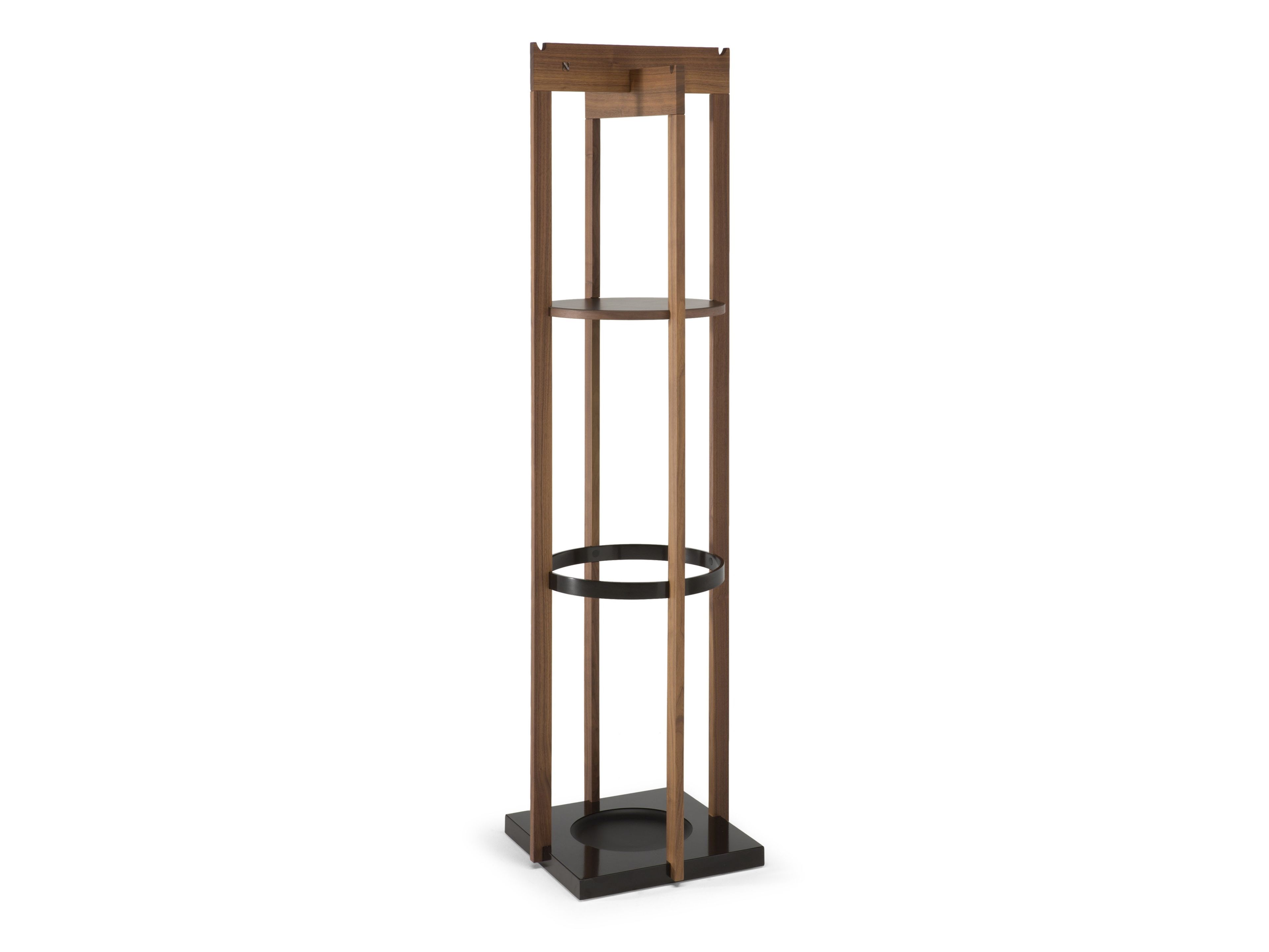 Solid wood coat rack with umbrella stand TOTEM By Natuzzi design ...