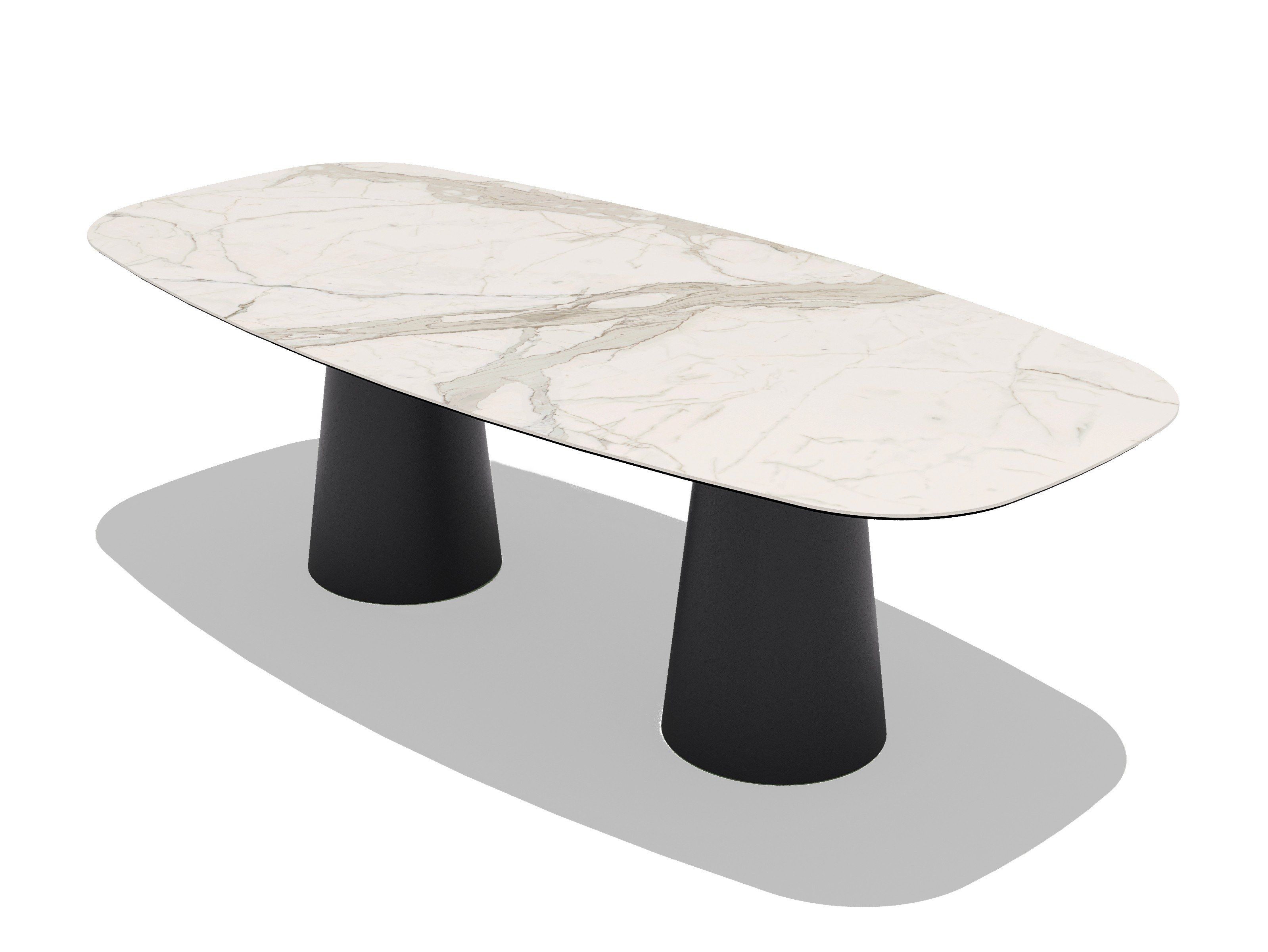 TOTEM OUTDOOR | Ceramic table Totem Collection By Sovet italia