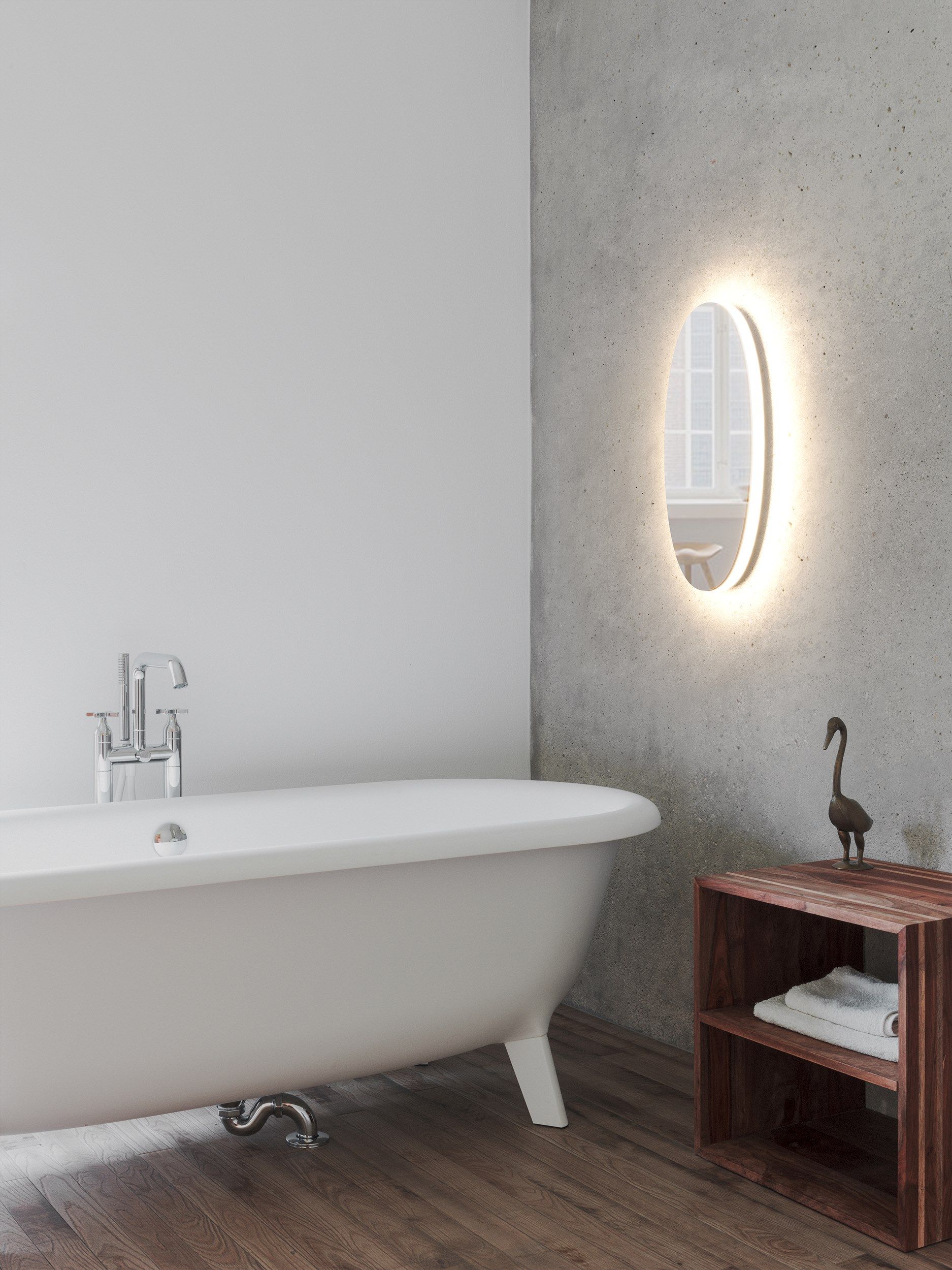 TOTEM & TABÙ | Mirror Wall-mounted bathroom mirror with integrated ...