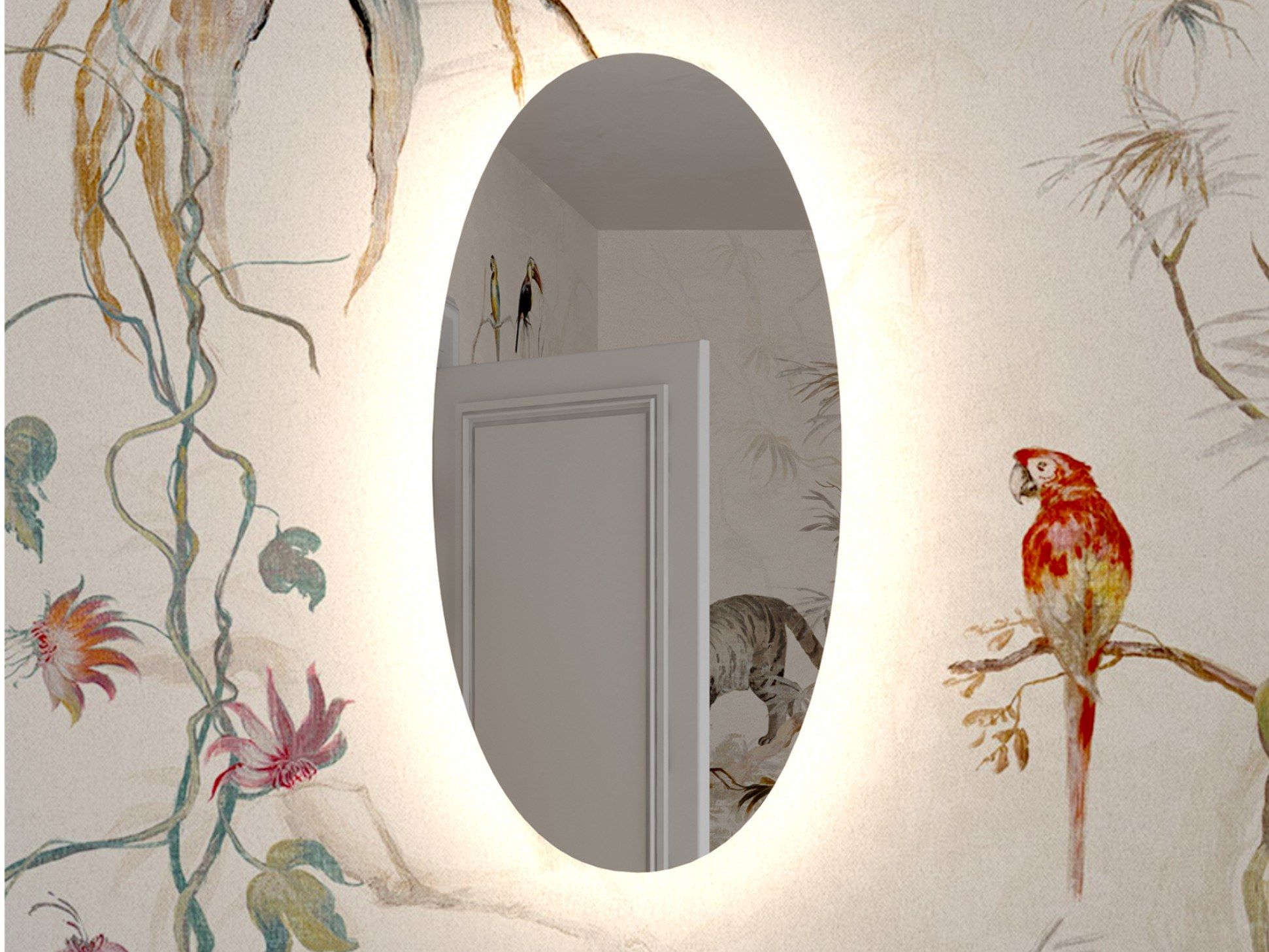 TOTEM & TABÙ | Mirror Wall-mounted bathroom mirror with integrated ...