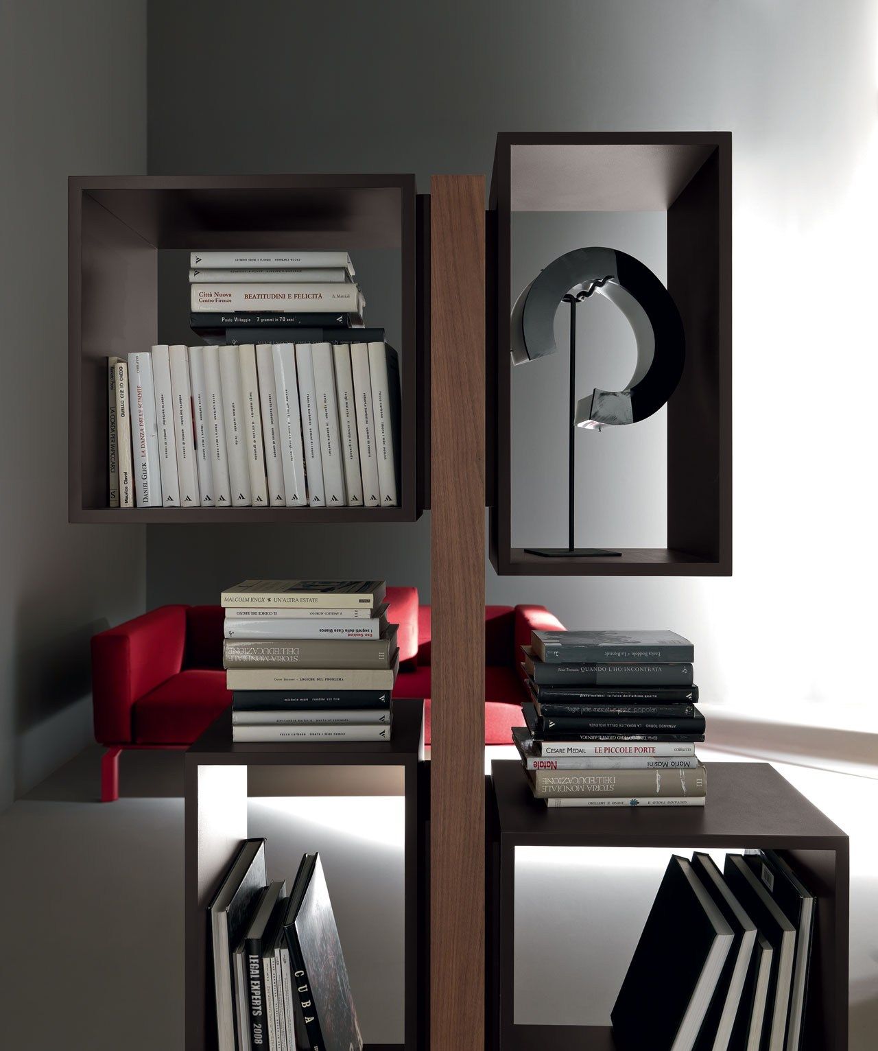 TOTEM | Wooden office shelving By Italy Dream Design