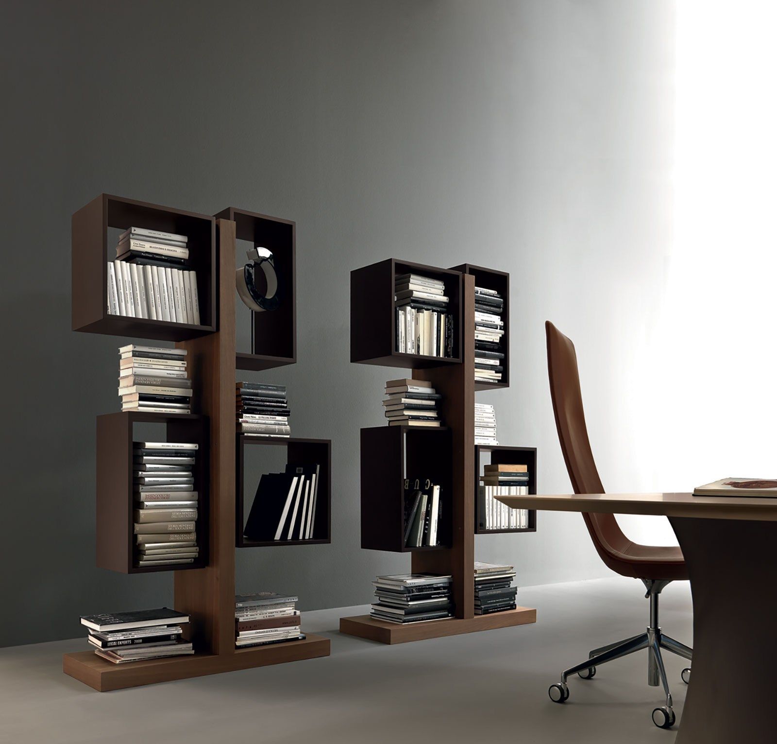 TOTEM | Wooden office shelving By Italy Dream Design