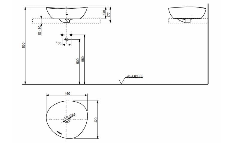 TA L4704E Washbasin By TOTO