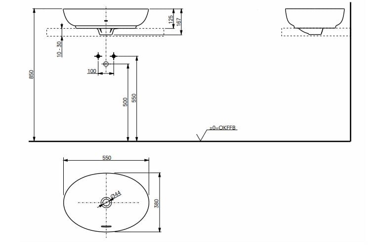 WU L1705E Washbasin By TOTO