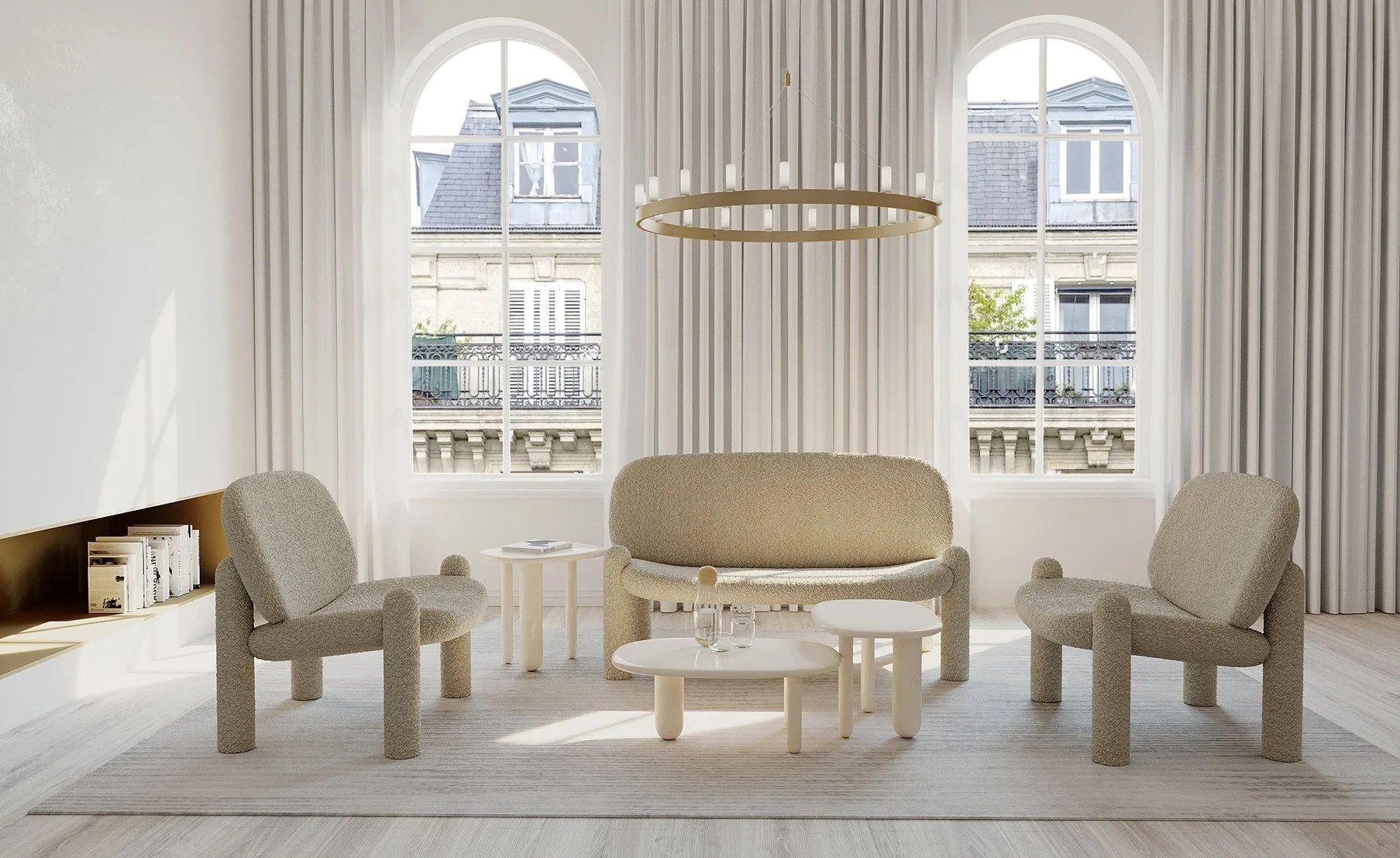 TOTTORI Fauteuil en tissu By Driade | design Kateryna Sokolova