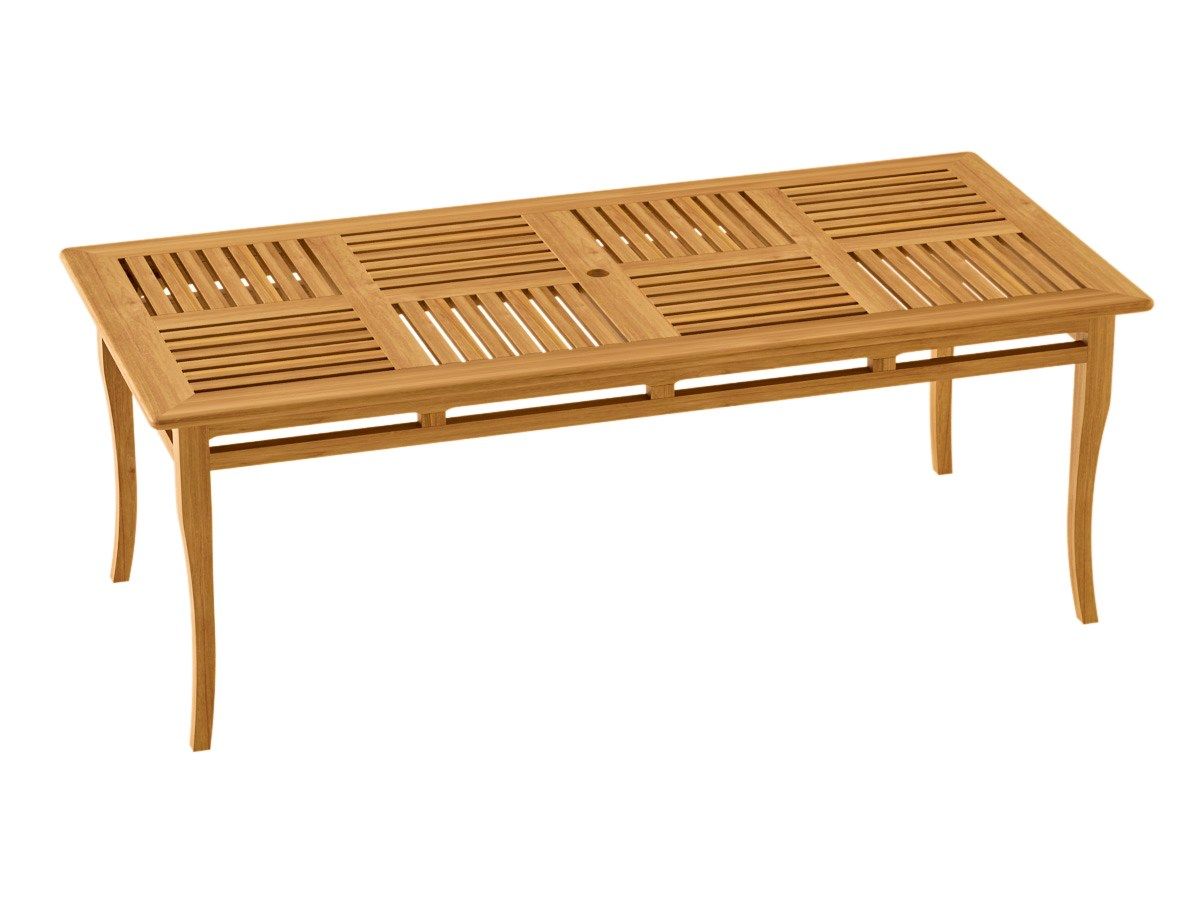 TOURNESOL Deco rectangular teak garden table By ASTELLO