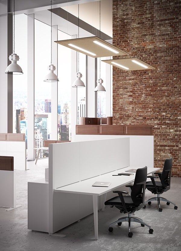 SOUND | Hanging acoustic panel with Integrated Lighting By Mascagni