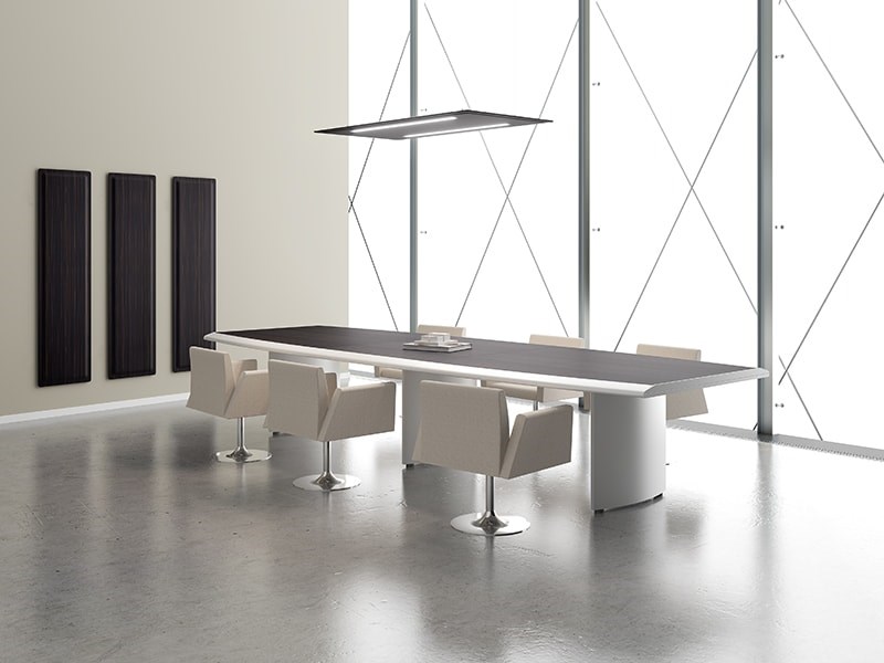 SOUND | Hanging acoustic panel with Integrated Lighting By Mascagni