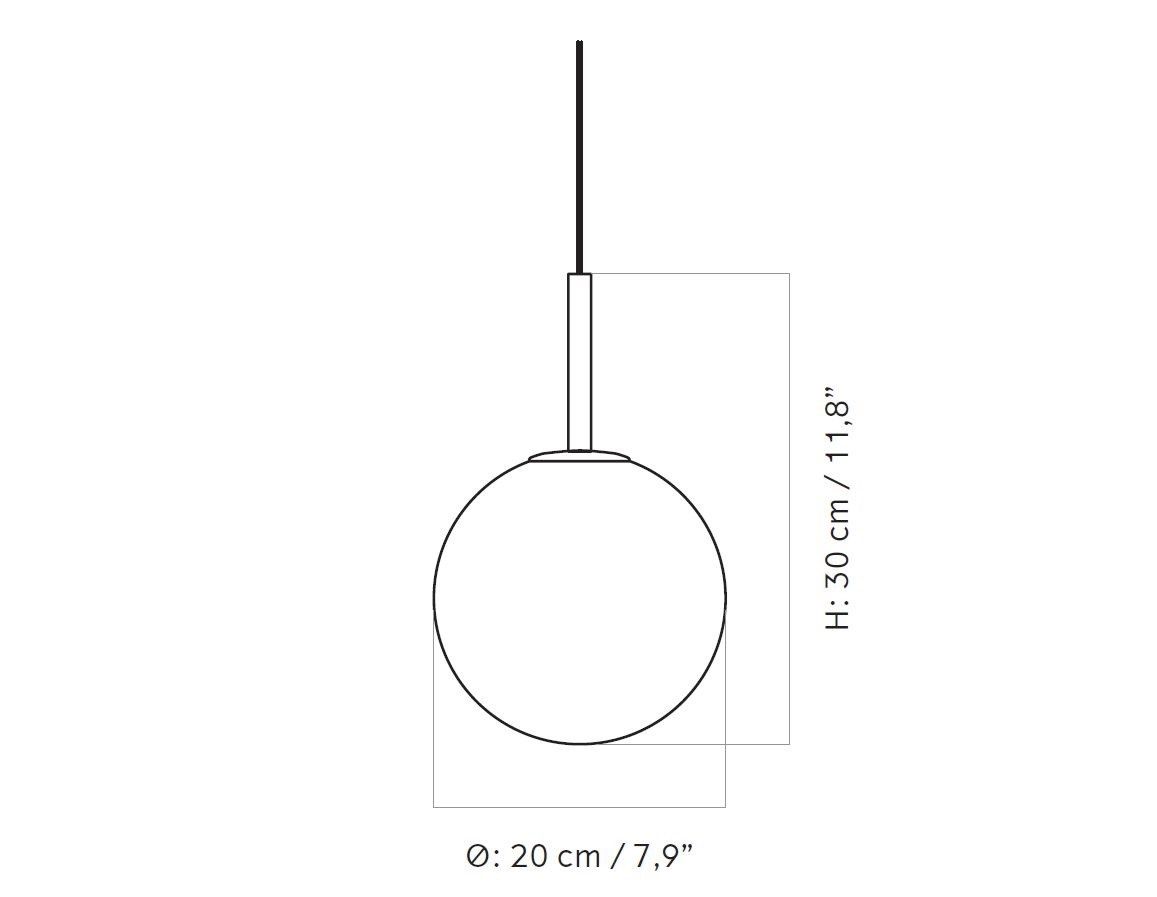 TR BULB LED opal glass pendant lamp By MENU | design Tim Rundle