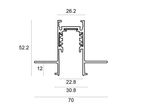 TRACK 48V RECESSED RAIL Track-Light By Terzo Light