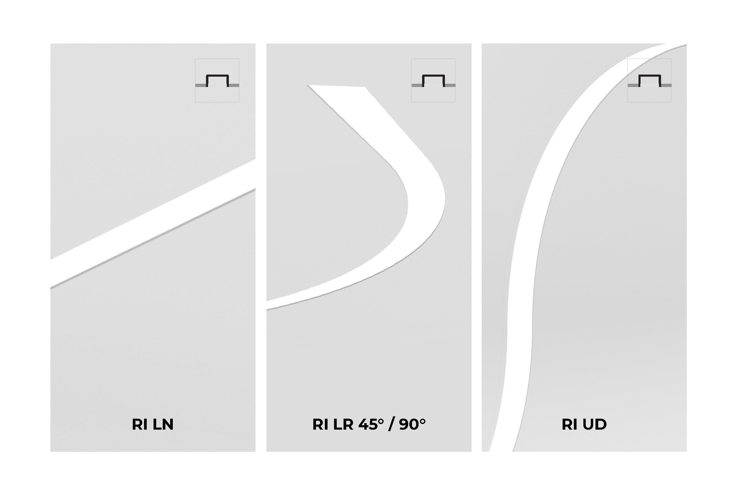 TRACKER Metal linear lighting profile for LED modules By Intra lighting
