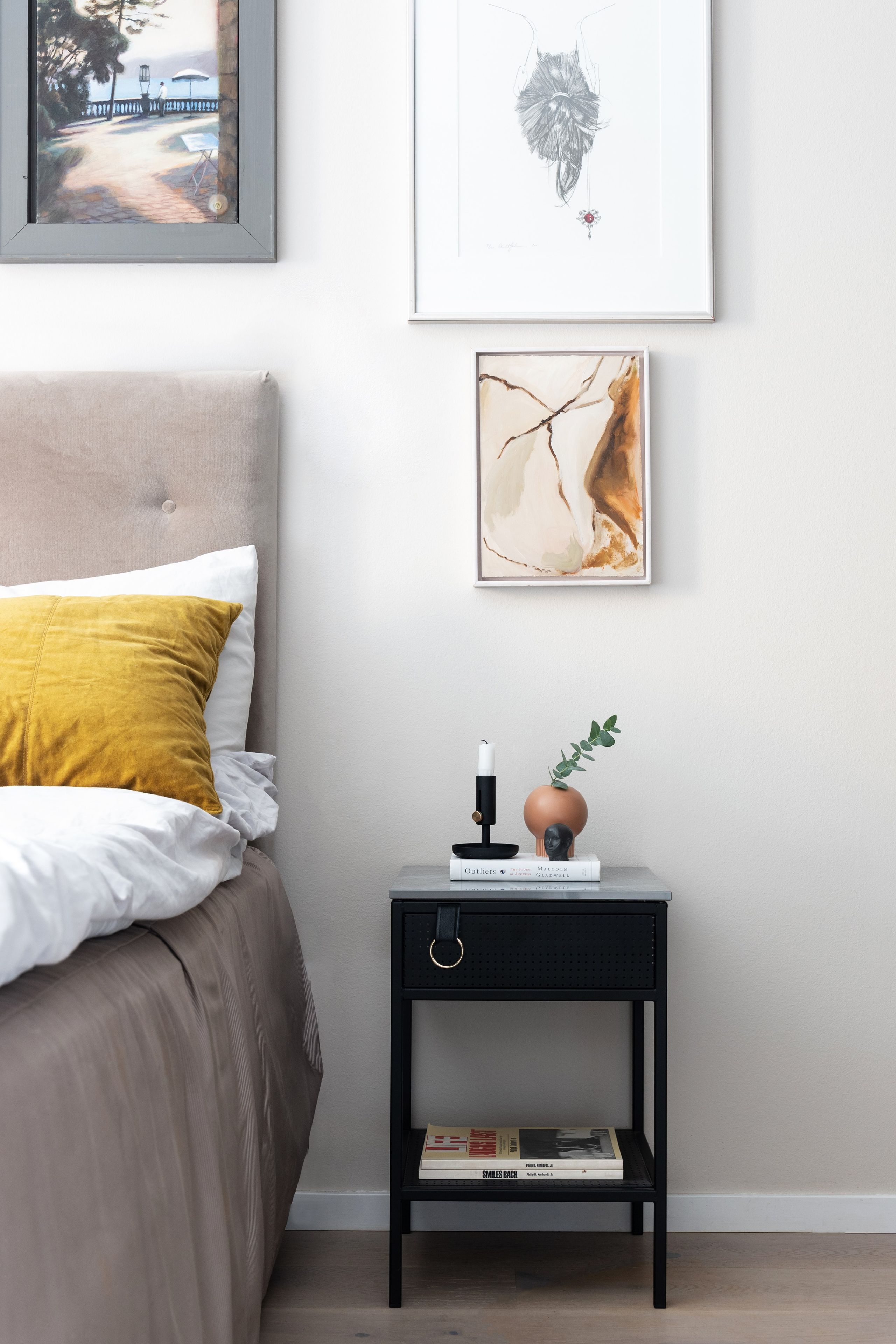 Painted metal bedside table with drawers TRACY Pieces Collection By ...